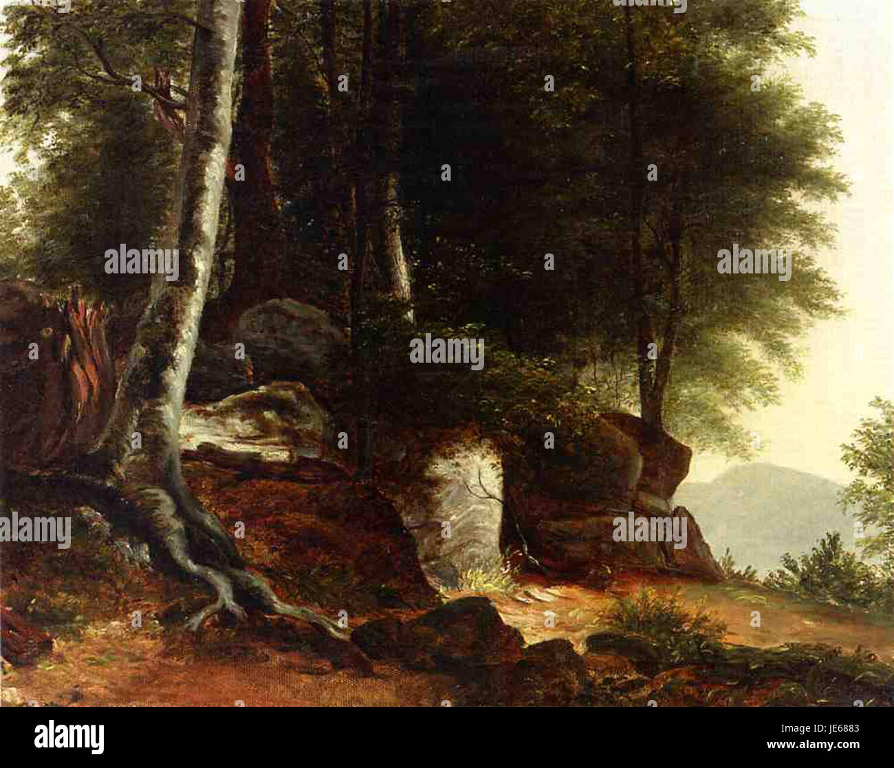 Asher B. Durand's 'Study from Nature: Rocks and Trees' (ca. 1856 ...
