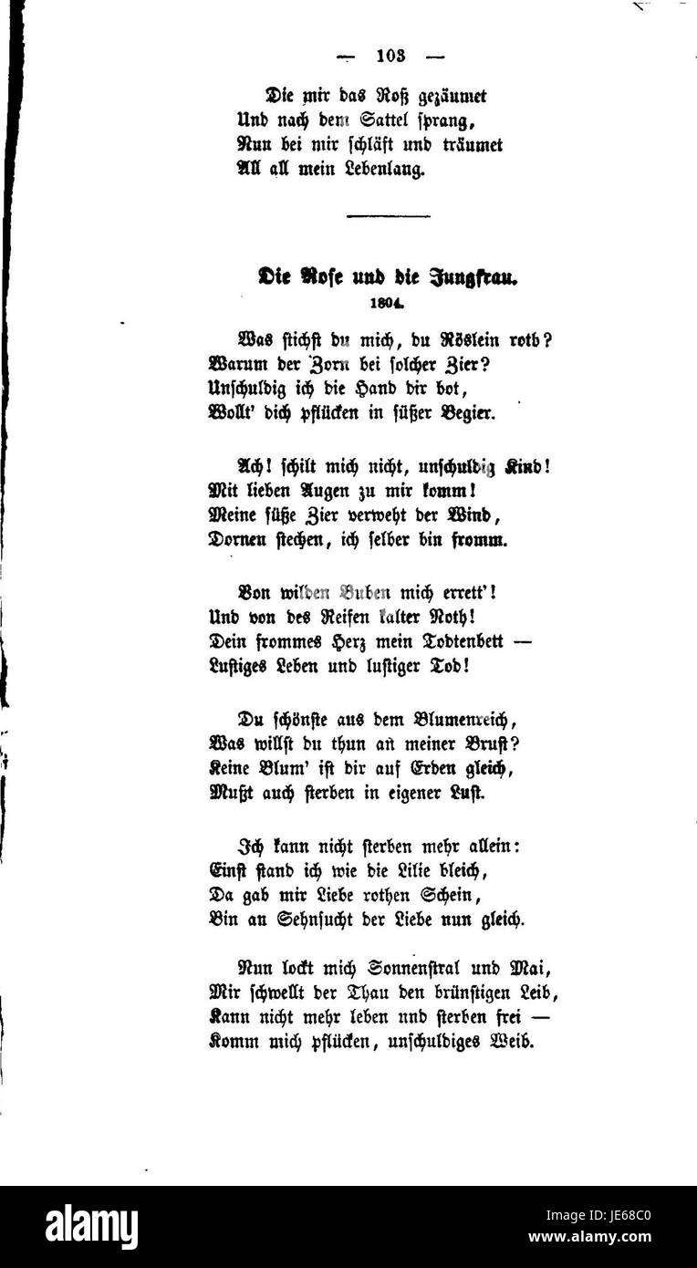 A publication of poems titled 'Gedichte' by German poet Ernst Moritz ...