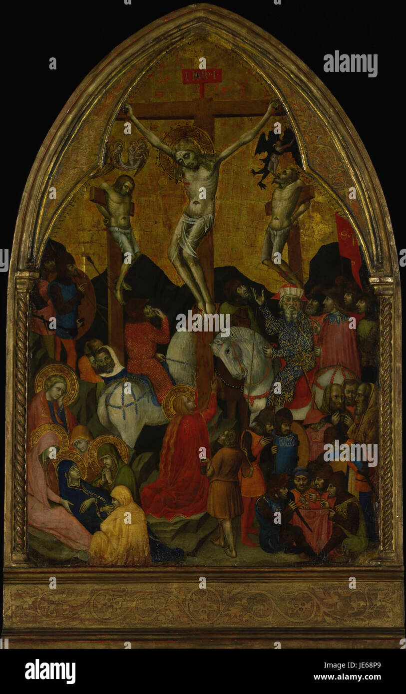 Barnaba da Modena's 'Crucifixion' is a religious painting depicting the ...