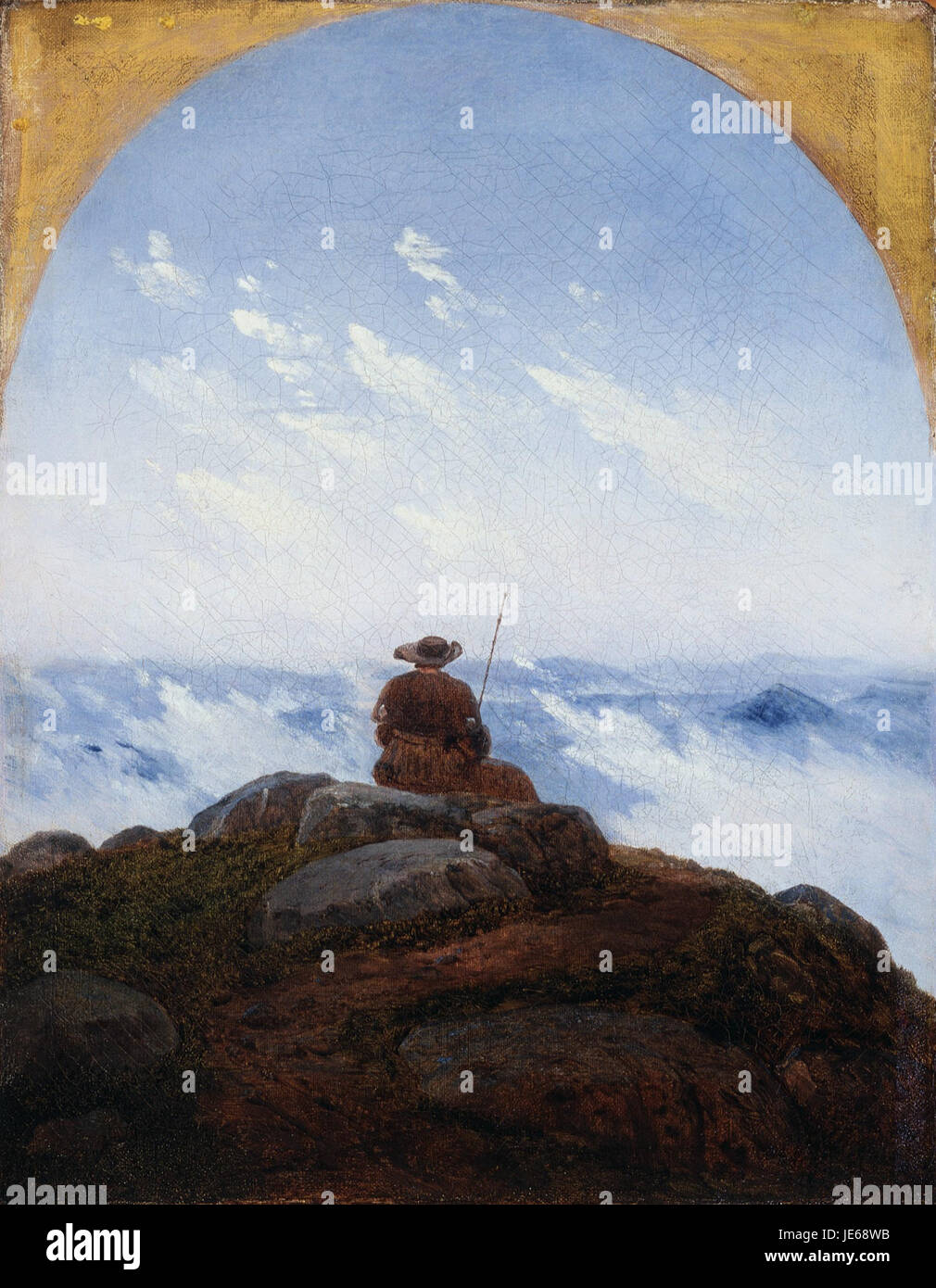 Carl Gustav Carus’ painting 'Wanderer on the Mountaintop' depicts a ...