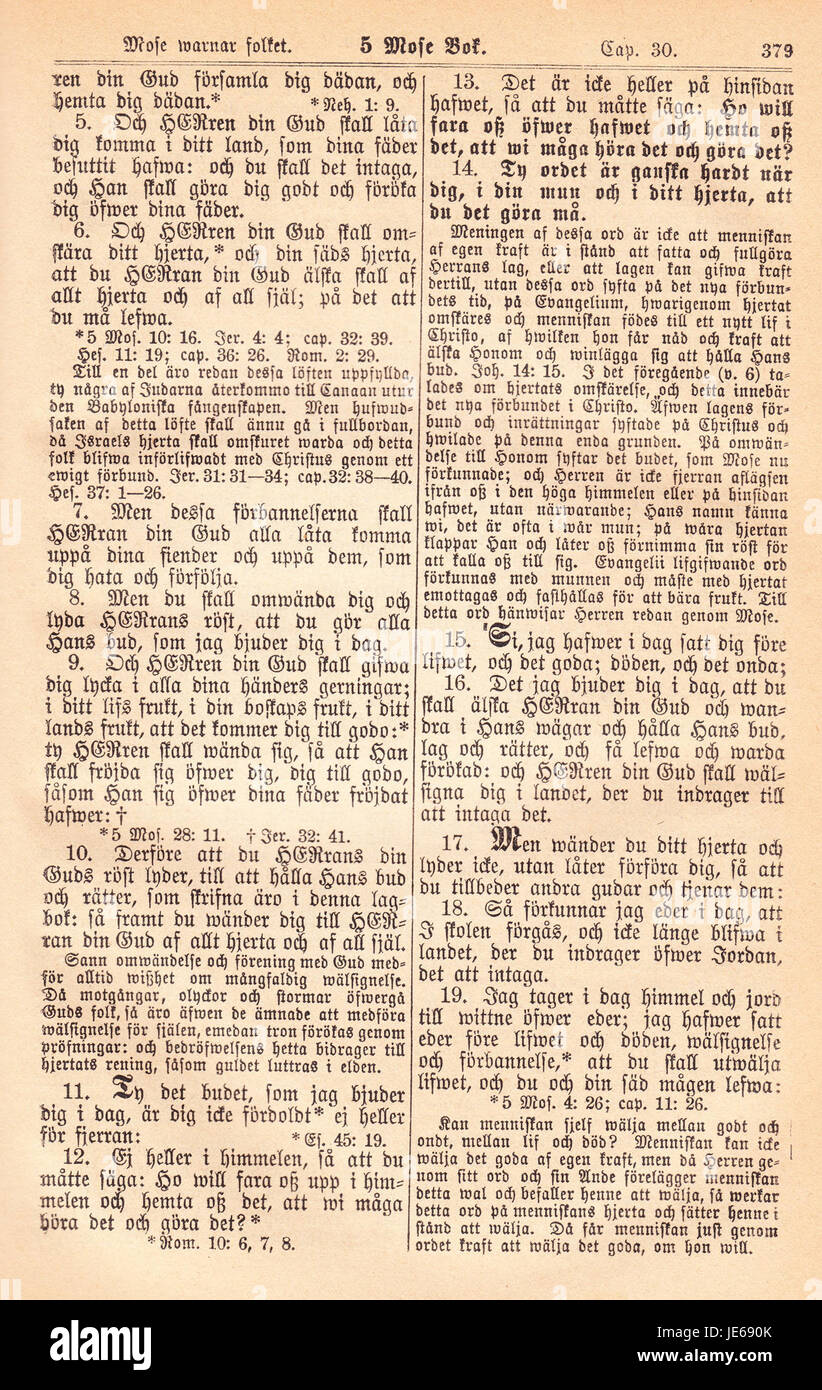 The Biblia Fjellstedt I, published in 1890, is a historical text ...