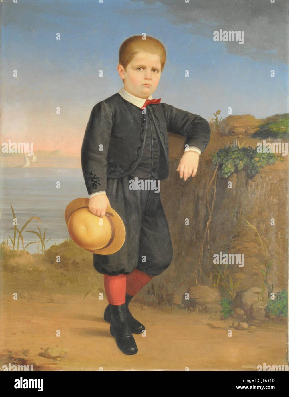 This portrait by Benjamin Franklin Rawson depicts Eduardo Lahitte ...