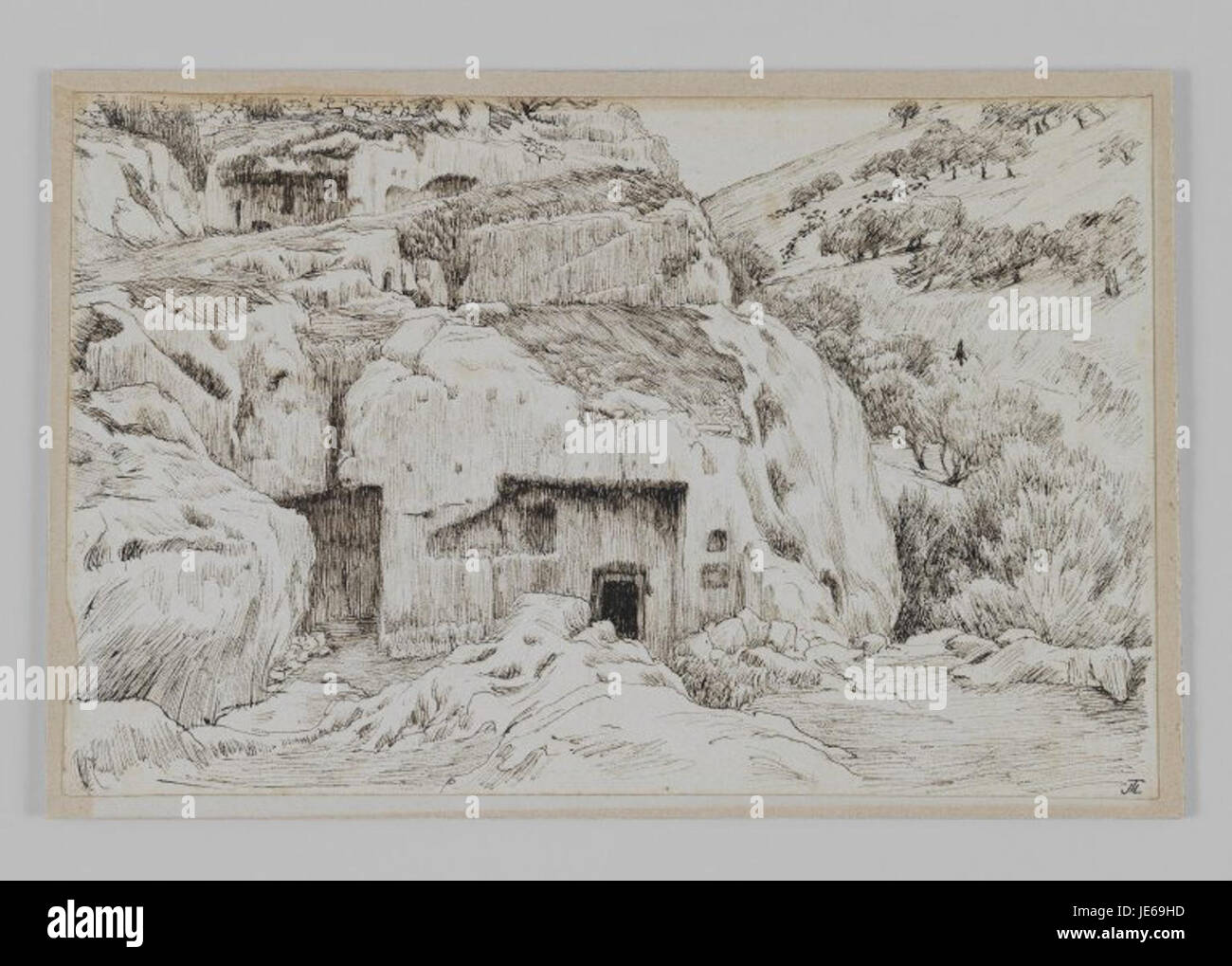 James Tissot's artwork titled 'Tombs in the Valley of Hinnom' depicts a ...