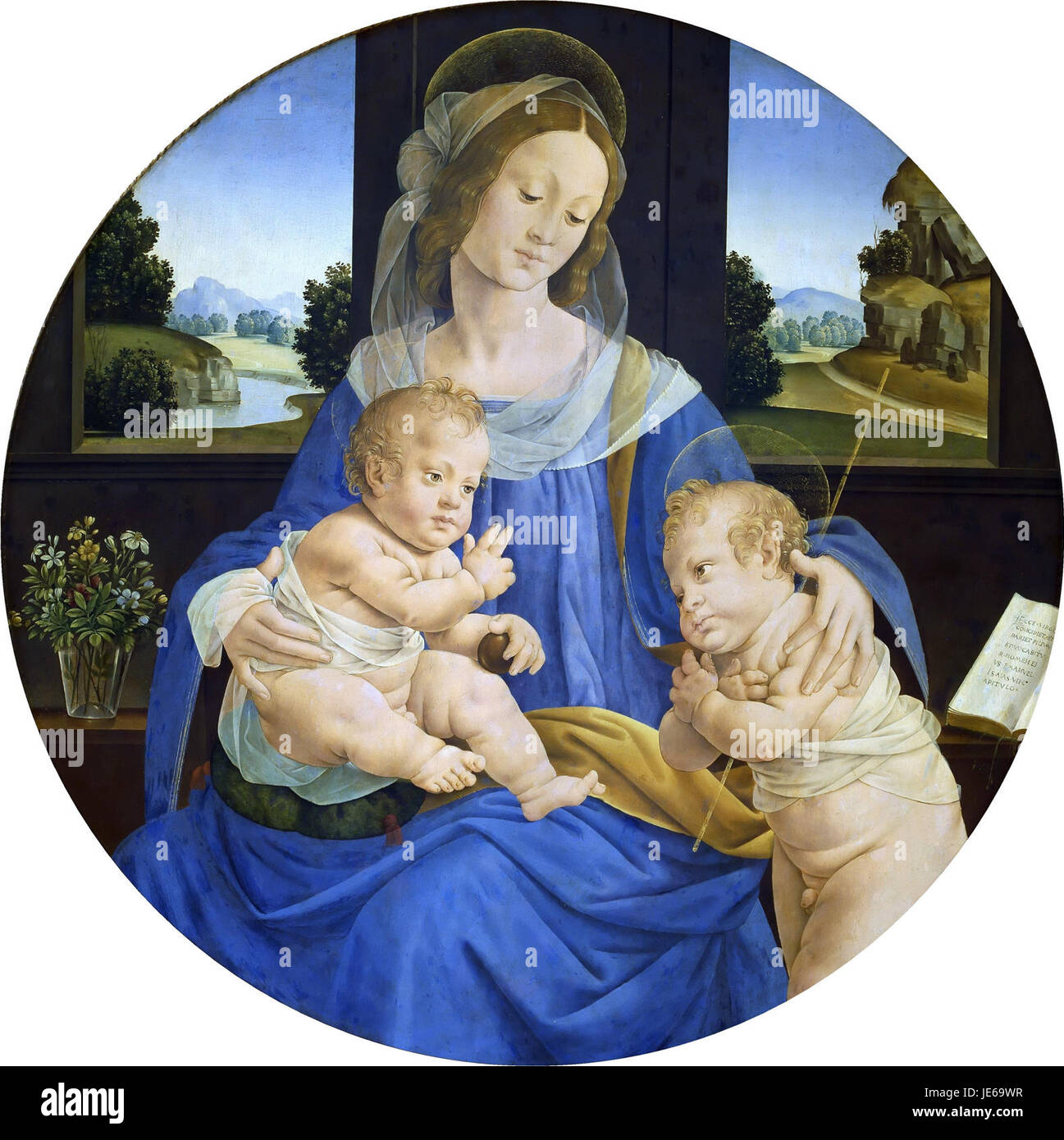 Lorenzo di Credi’s 'Madonna with Child and Saint John the Baptist' is a Renaissance painting ...