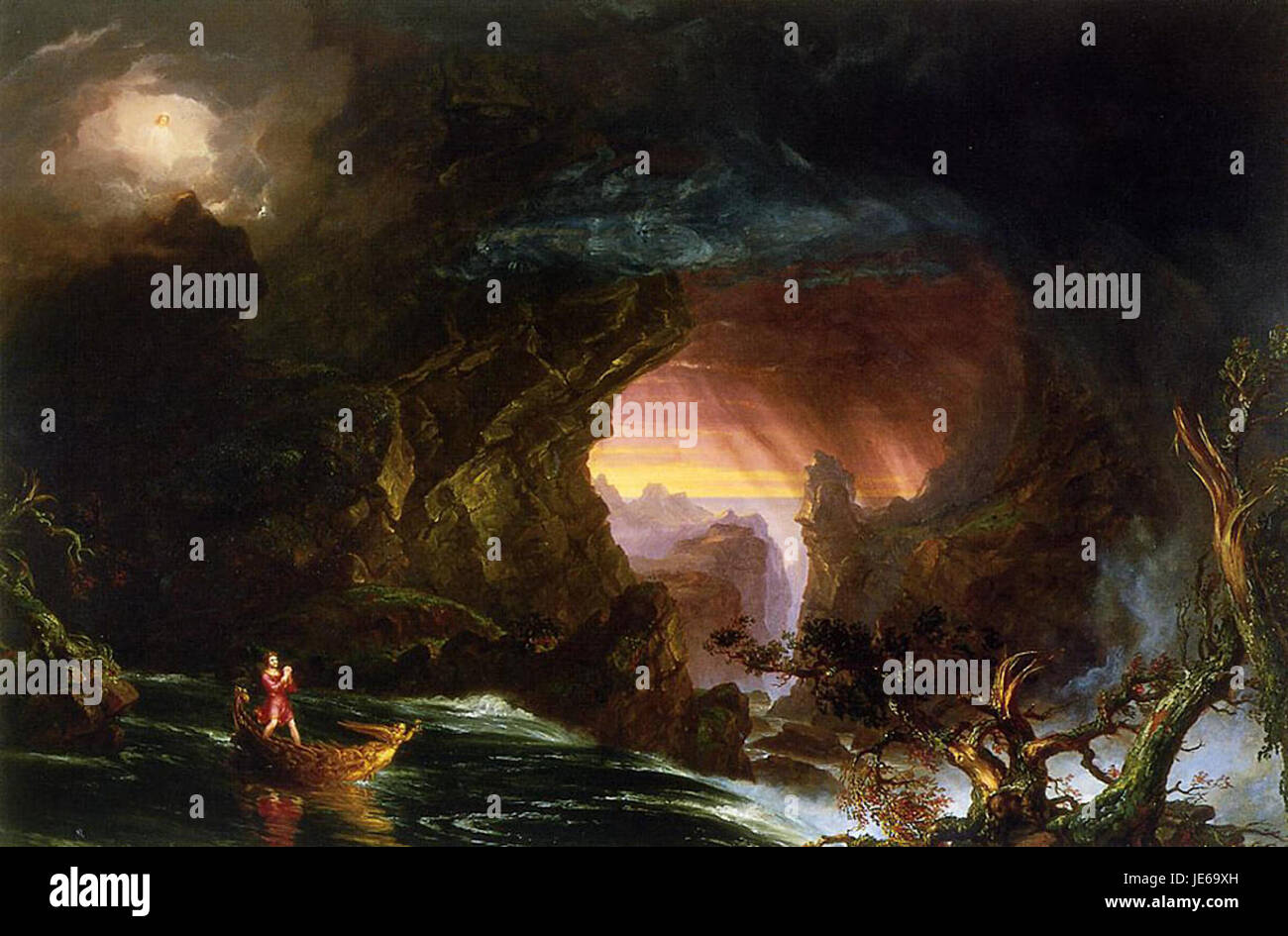 'The Voyage of Life: Manhood' is an 1840 painting by Thomas Cole, part ...