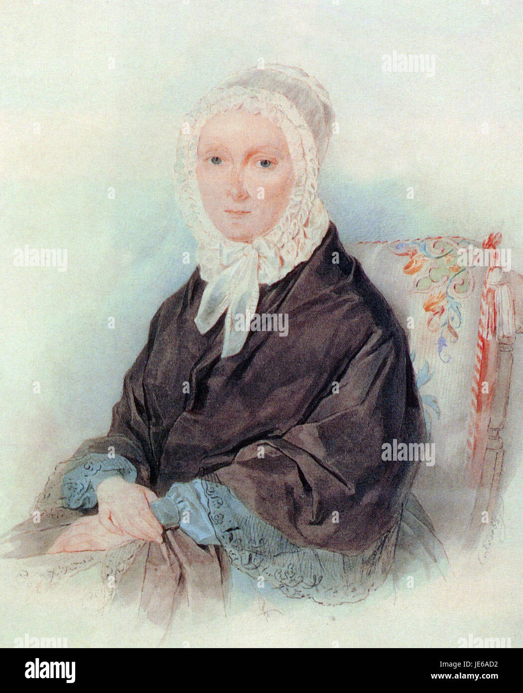 A portrait of Anna Venevitinova, captured by photographer Sokolov. The ...