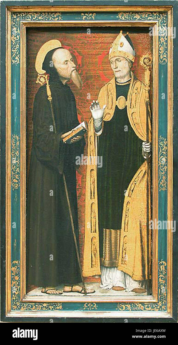 Carlo Braccesco’s 'Trittico dell'Annunciazione' is a triptych painting depicting the ...