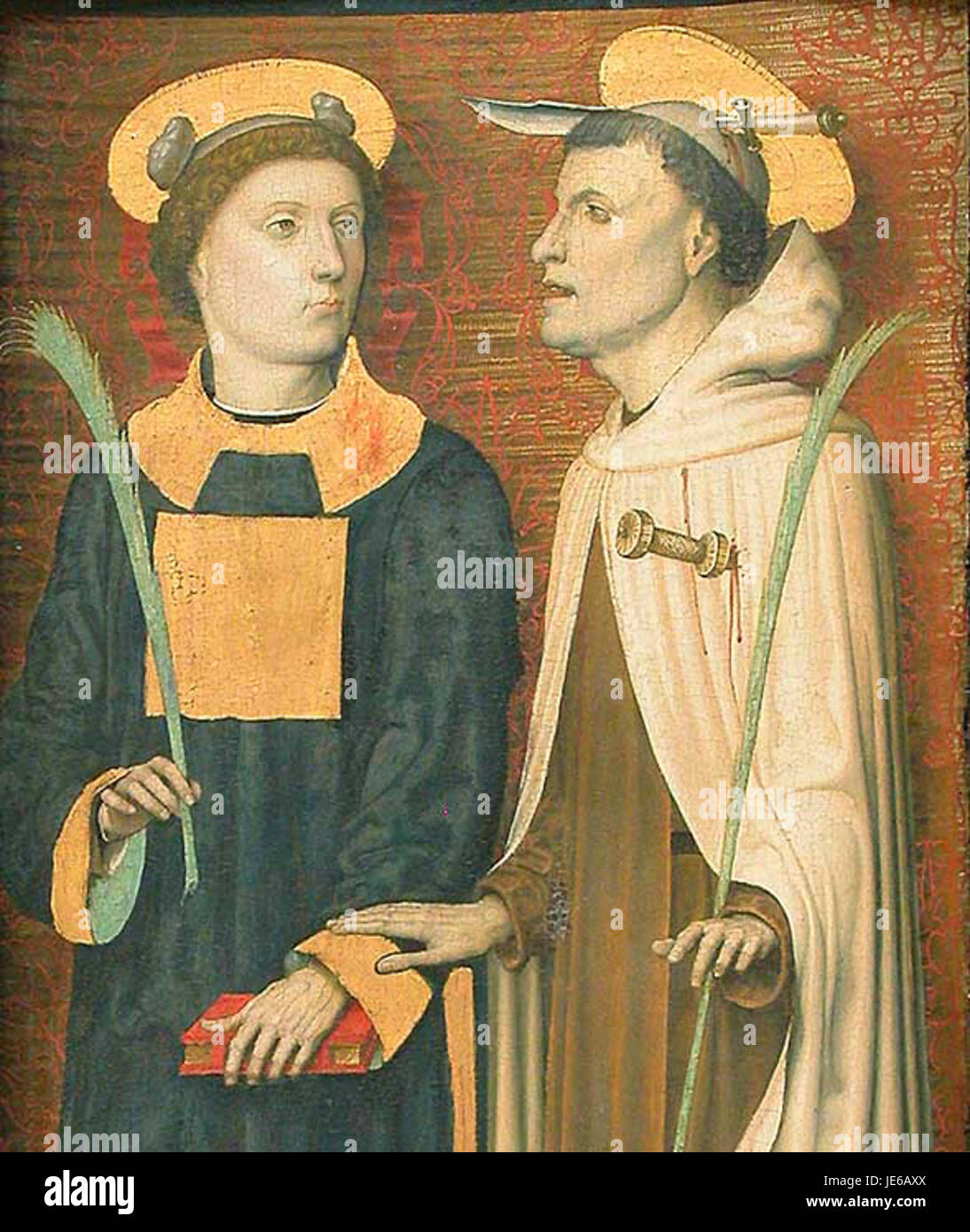 Trittico dell'Annunciazione, a work by Carlo Braccesco, depicts the Annunciation, a key ...