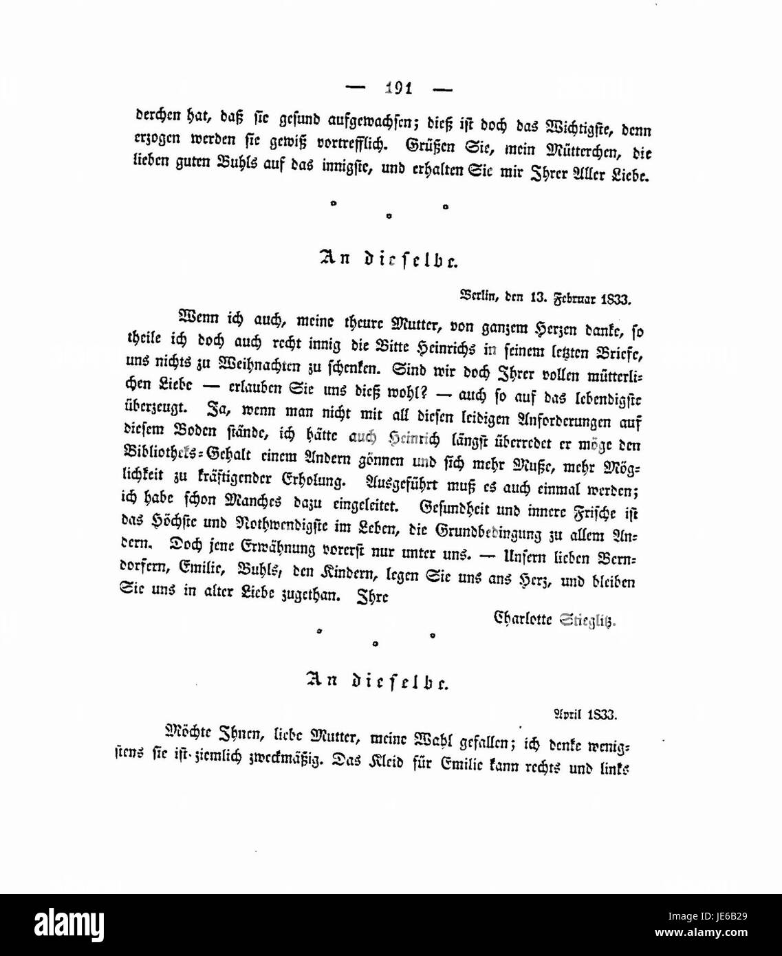 Charlotte Stieglitz was honored with a monument in 191, possibly ...