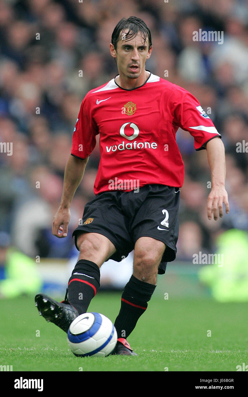 GARY NEVILLE MANCHESTER UNITED FC GOODISON PARK LIVERPOOL ENGLAND 13 ...