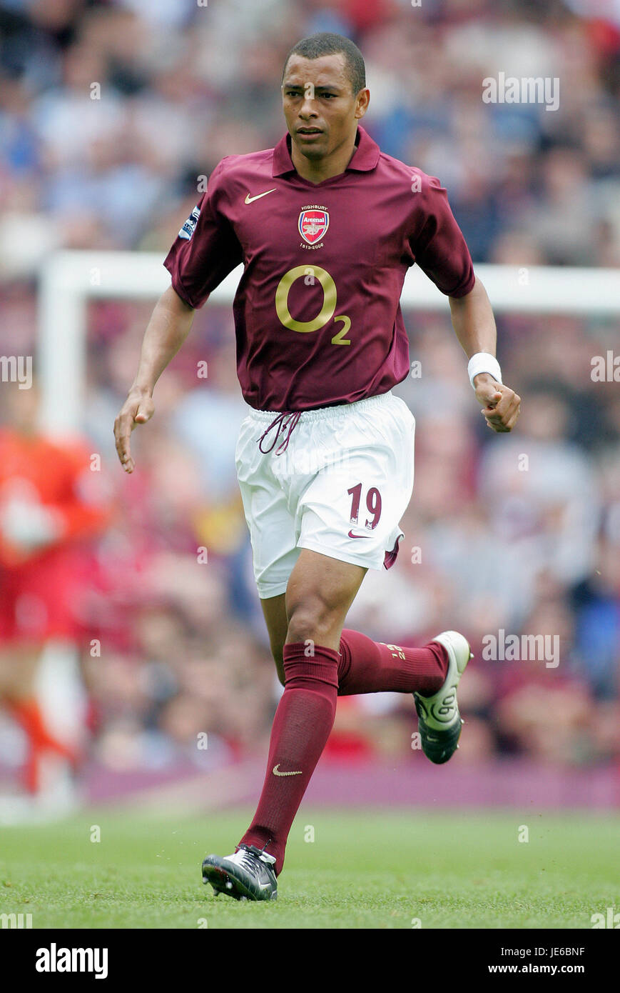 GILBERTO SILVA ARSENAL FC HIGHBURY LONDON ENGLAND 14 August 2005 Stock ...