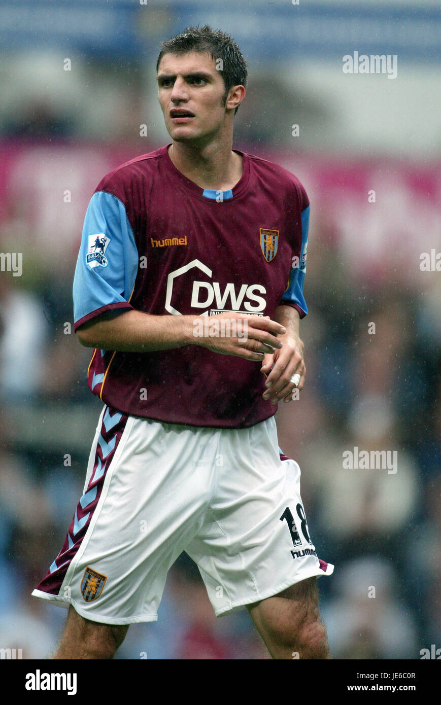 AARON HUGHES ASTON VILLA FC VILLA PARK BIRMINGHAM ENGLAND 13 August ...