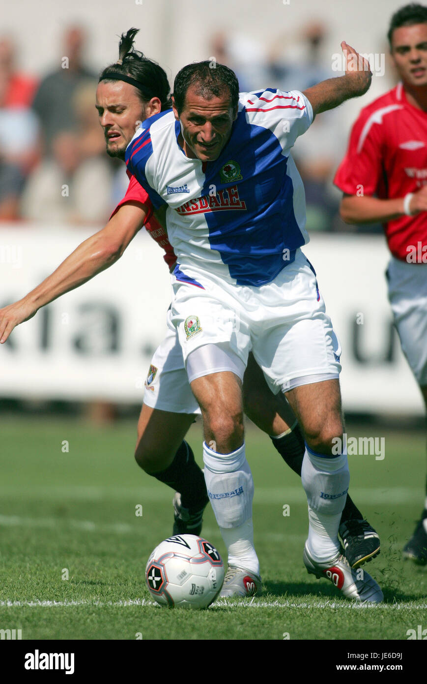 SHEFQI KUQI & CHRIS BLACKBURN MORECAMBE V BLACKBURN ROVERS 16 July 2005 ...