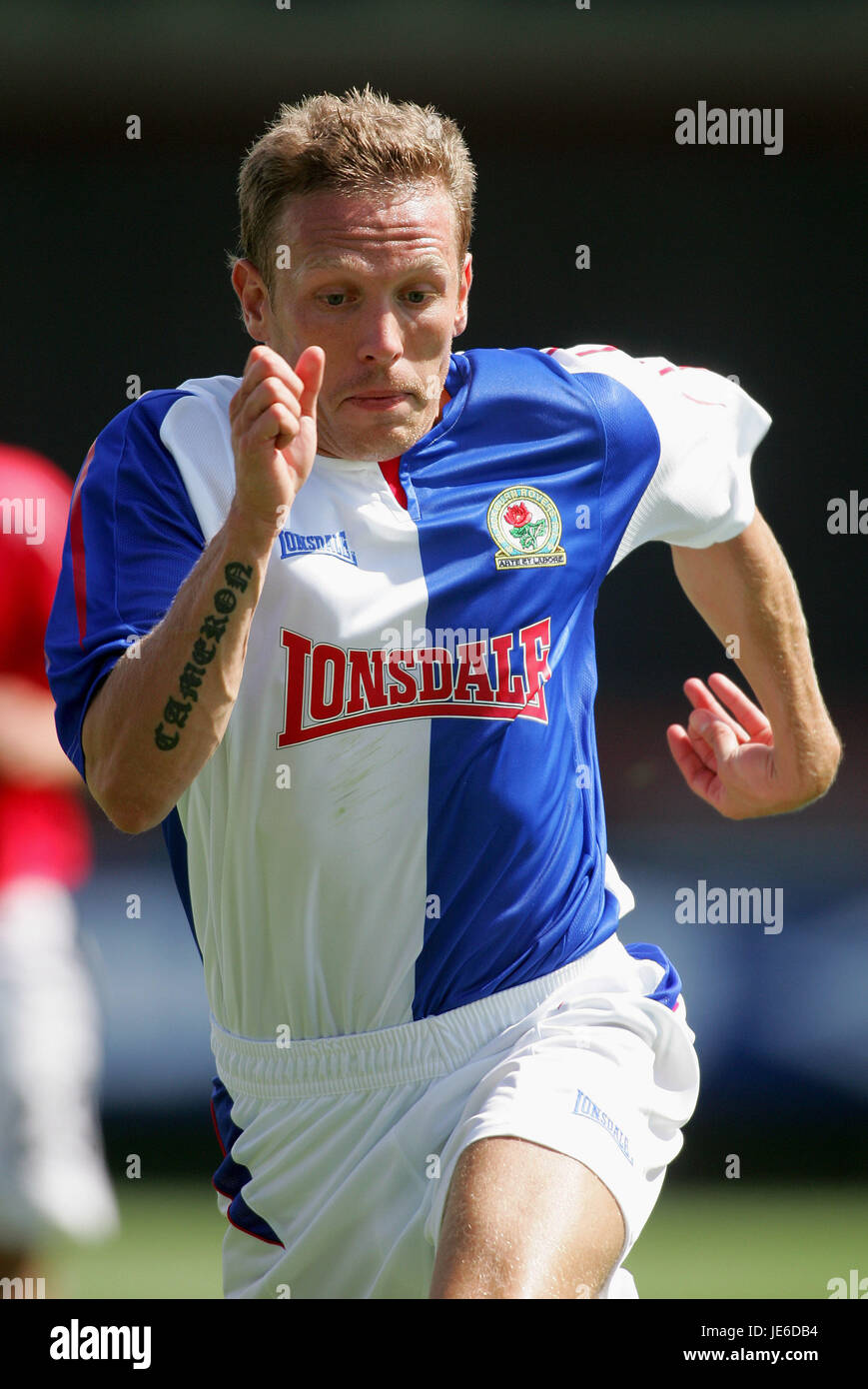 CRAIG BELLAMY BLACKBURN ROVERS FC 16 July 2005 Stock Photo - Alamy