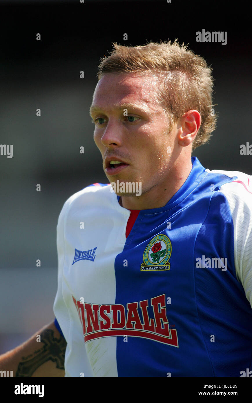 CRAIG BELLAMY BLACKBURN ROVERS FC 16 July 2005 Stock Photo - Alamy
