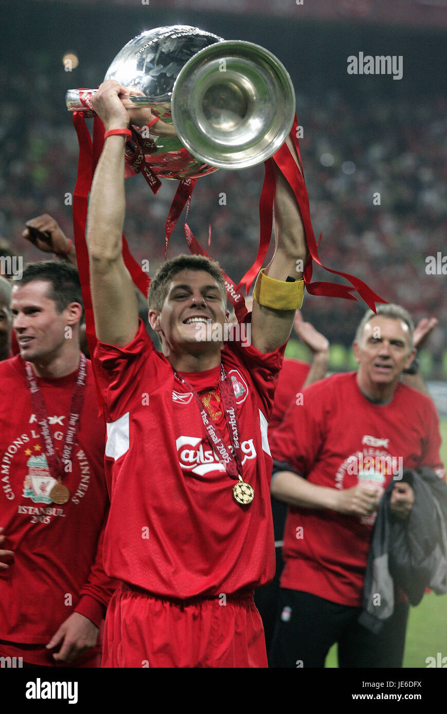 STEVEN GERRARD, AC MILAN V LIVERPOOL, CHAMPIONS LEAGUE FINAL 2005 ...