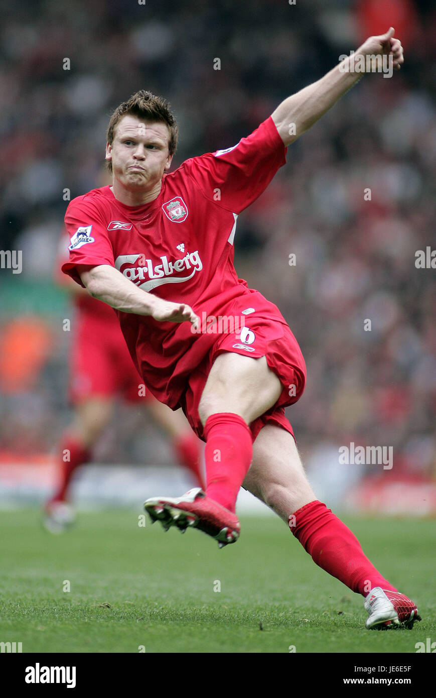 JOHN ARNE RIISE LIVERPOOL FC ANFIELD LIVERPOOL ENGLAND 30 April 2005 ...