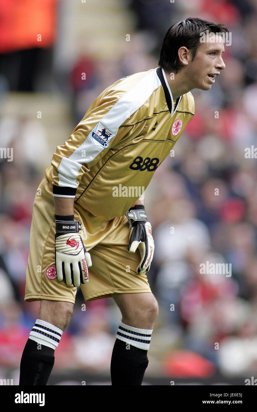 BRAD JONES MIDDLESBROUGH FC ANFIELD LIVERPOOL ENGLAND 30 April 2005 ...