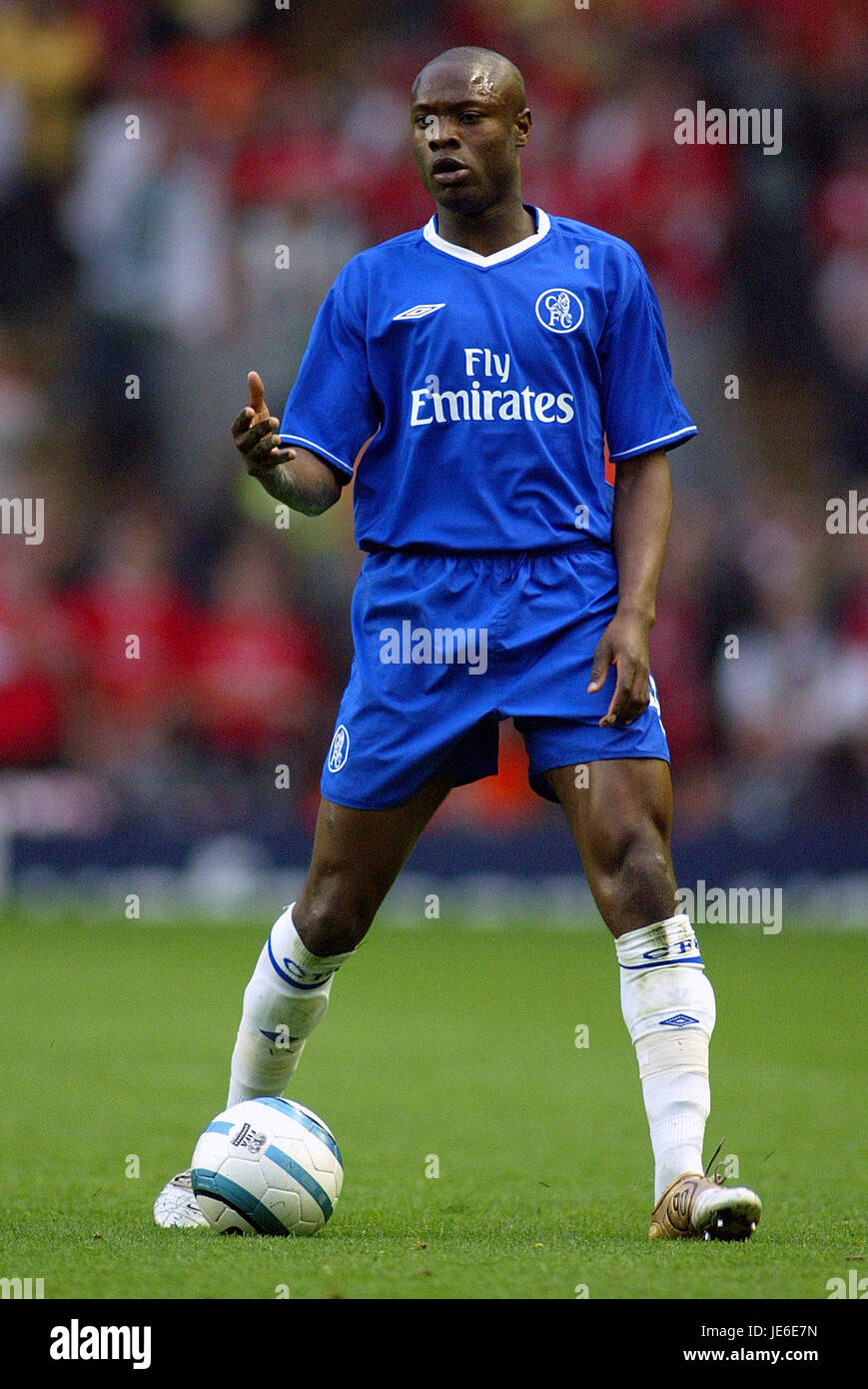 WILLIAM GALLAS CHELSEA FC ANFIELD LIVERPOOL ENGLAND 03 May 2005 Stock ...