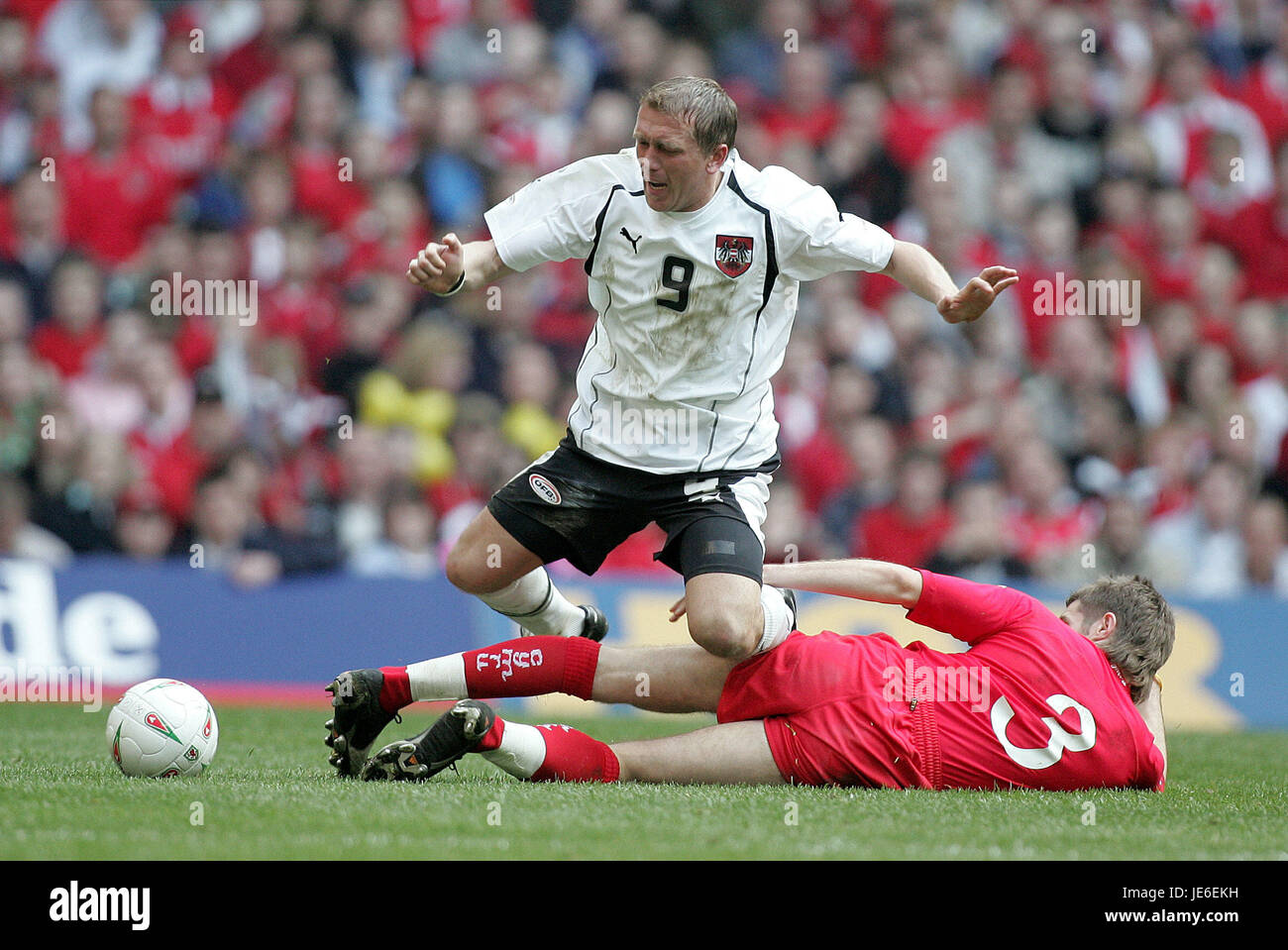 CHRISTIAN MAYRLEB SAM RICKETS WALES V AUSTRIA MILLENNIUM STADIUM ...