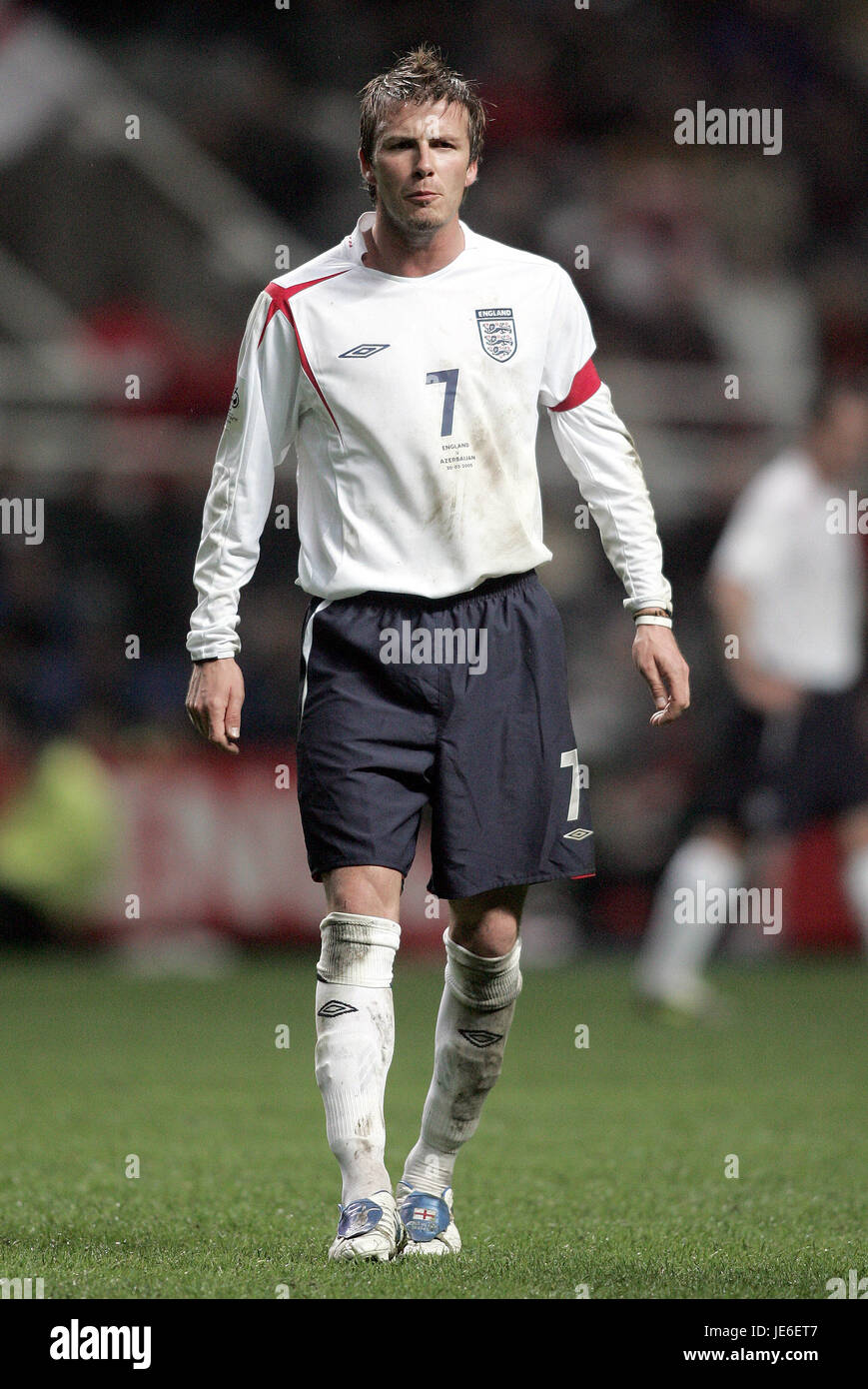 DAVID BECKHAM ENGLAND & REAL MADRID CF ST JAMES PARK NEWCASTLE ENGLAND ...