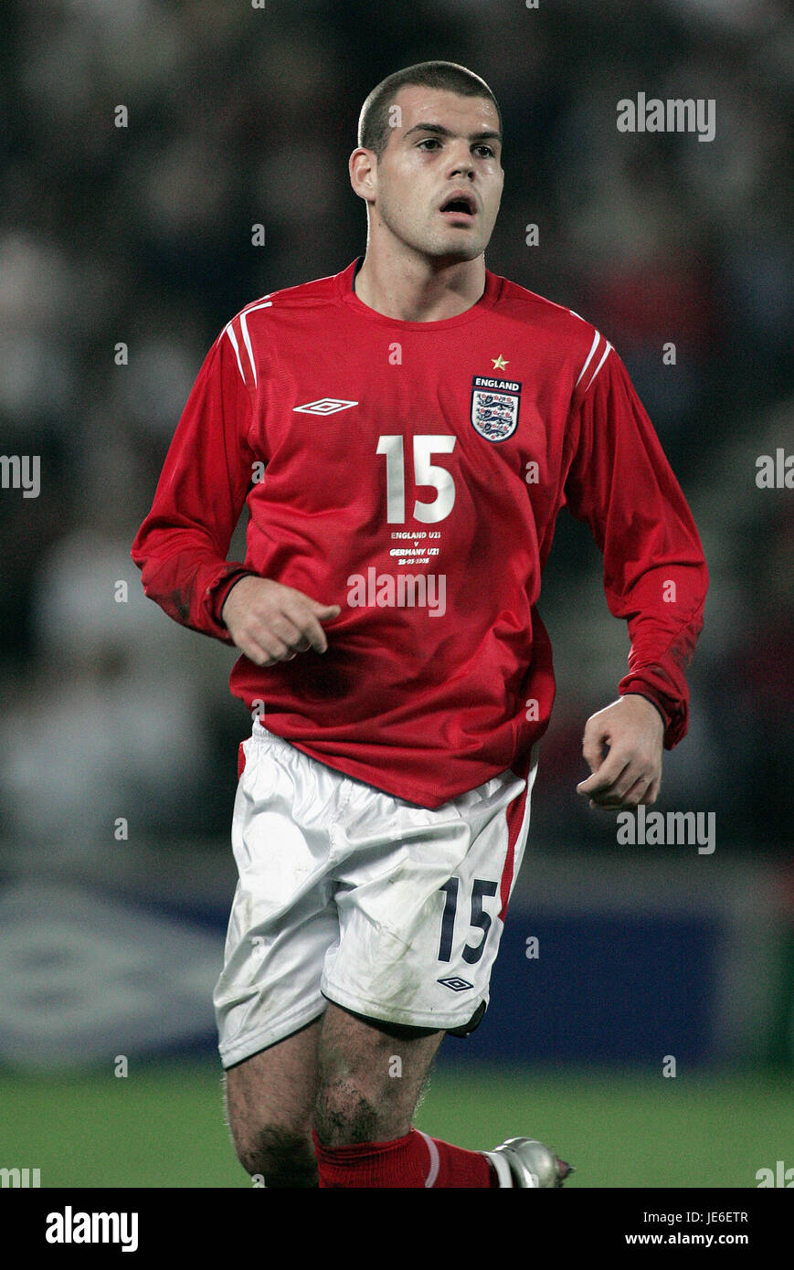 JOHN WELSH ENGLAND U21 & LIVERPOOL FC HULL KC STADIUM 25 March 2005 ...
