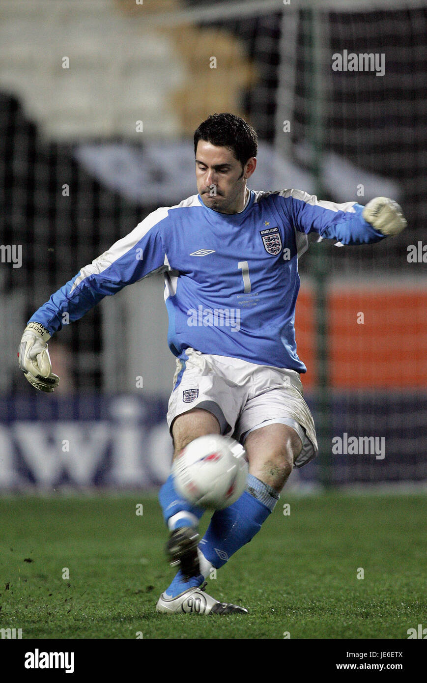 SCOTT CARSON ENGLAND U21 & LIVERPOOL FC HULL KC STADIUM 25 March 2005 ...