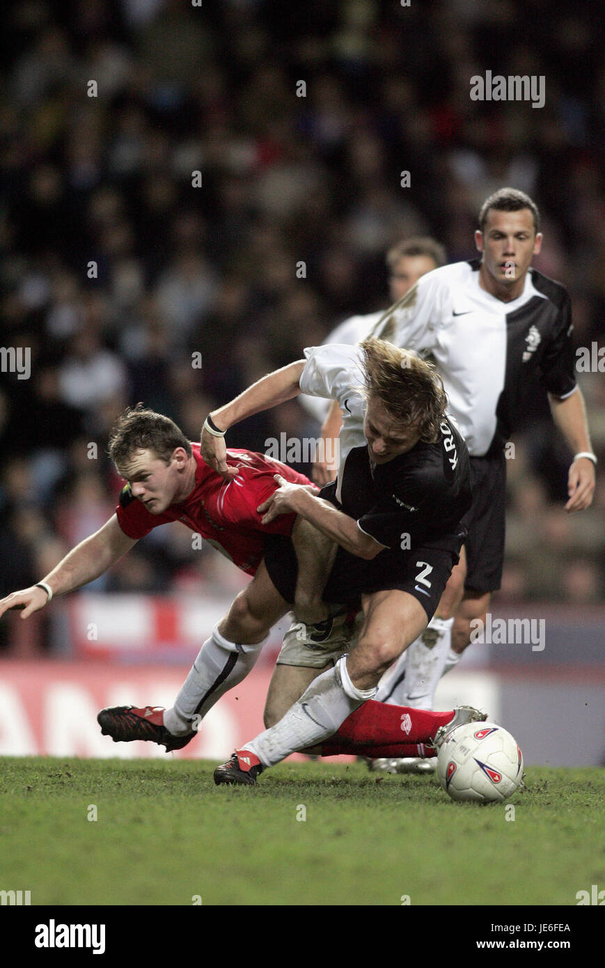WAYNE ROONEY , JAN KROMKAMP, ENGLAND V HOLLAND, ENGLAND V HOLLAND, 2005 ...