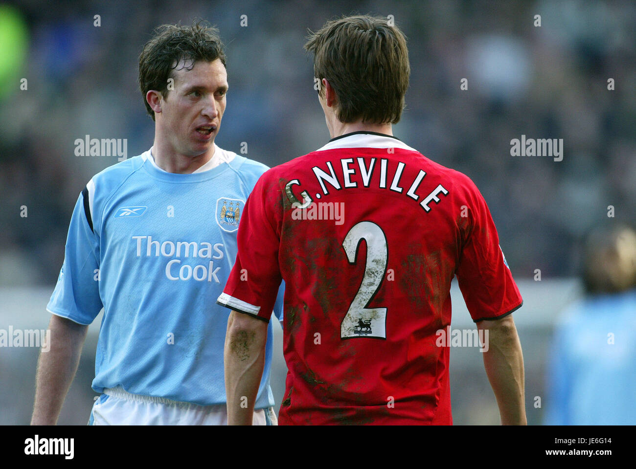 ROBBIE FOWLER & GARY NEVILLE MAN CITY V MAN UNITED CITY OF MANCHESTER ...