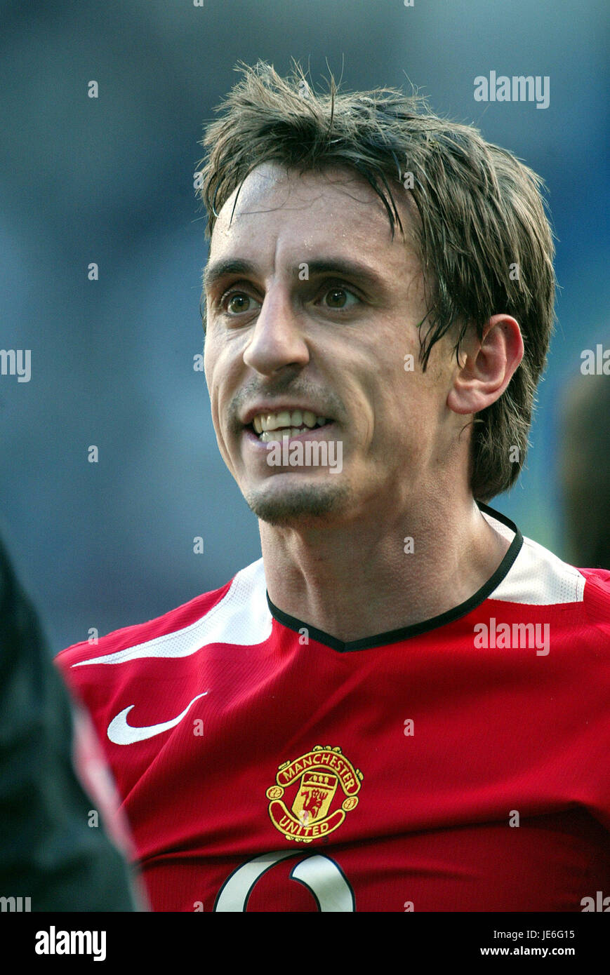 GARY NEVILLE MANCHESTER UNITED FC CITY OF MANCHESTER STADIUM MANCHESTER ...