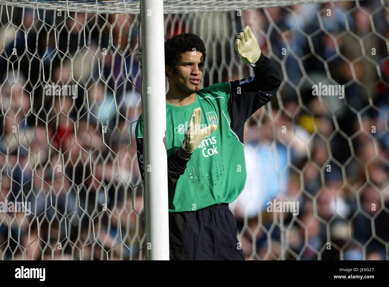 DAVID JAMES MANCHESTER CITY FC CITY OF MANCHESTER STADIUM MANCHESTER 13 ...
