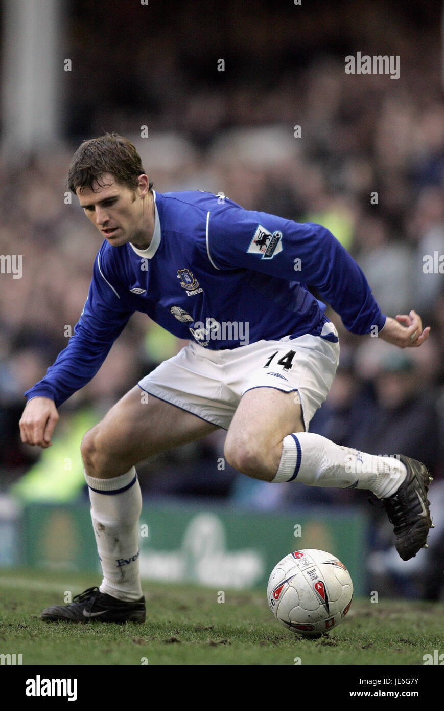 KEVIN KILBANE EVERTON FC GOODISON PARK LIVERPOOL ENGLAND 29 January ...