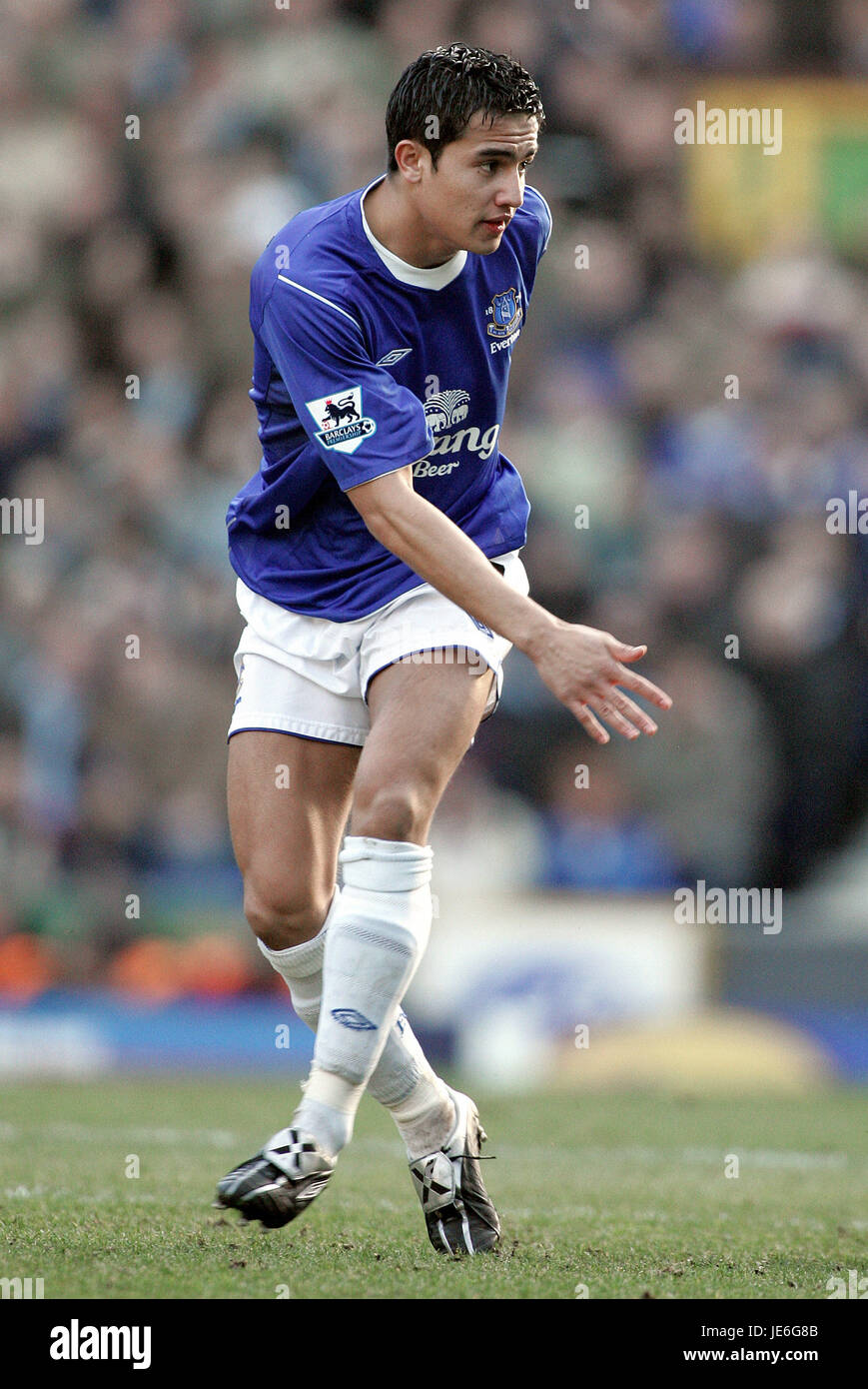 TIM CAHILL EVERTON FC GOODISON PARK LIVERPOOL ENGLAND 29 January 2005 ...