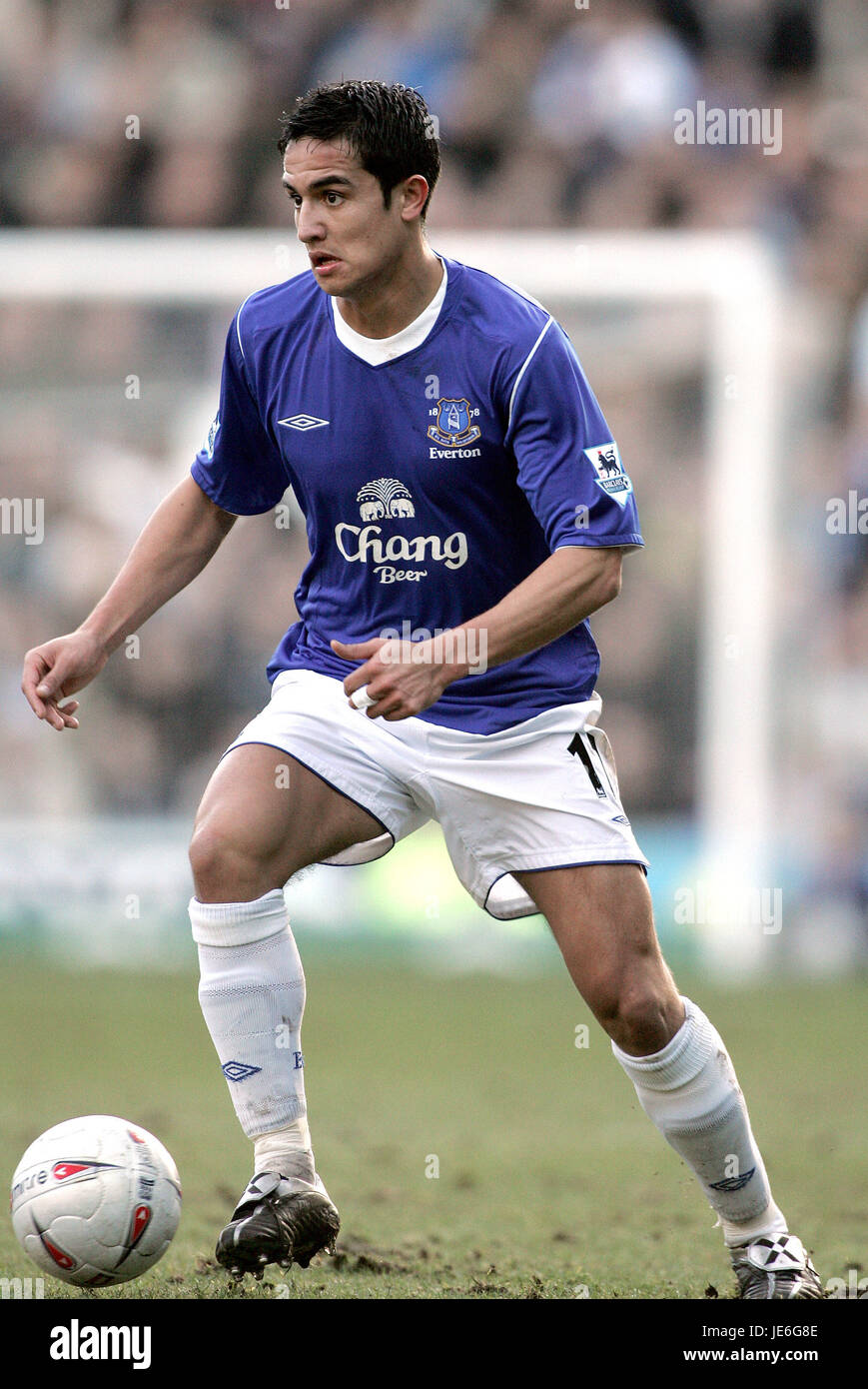 TIM CAHILL EVERTON FC GOODISON PARK LIVERPOOL ENGLAND 29 January 2005 ...