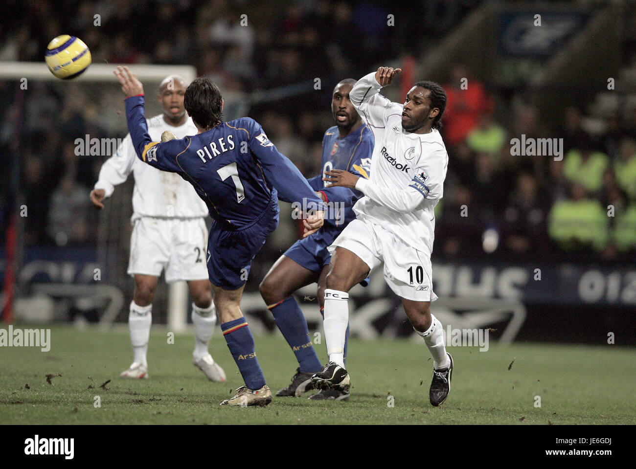 JAY JAY OKOCHA & ASHLEY COLE BOLTON V ARSENAL REEBOK STADIUM BOLTON ...