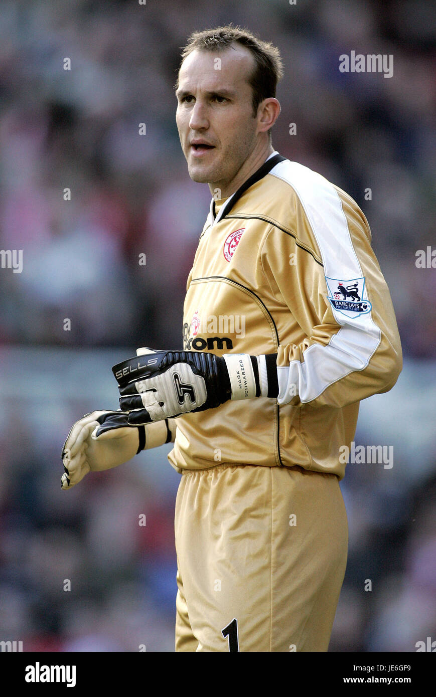 MARK SCHWARZER MIDDLESBROUGH FC RIVERSIDE STADIUM MIDDLESBROUGH ENGLAND ...