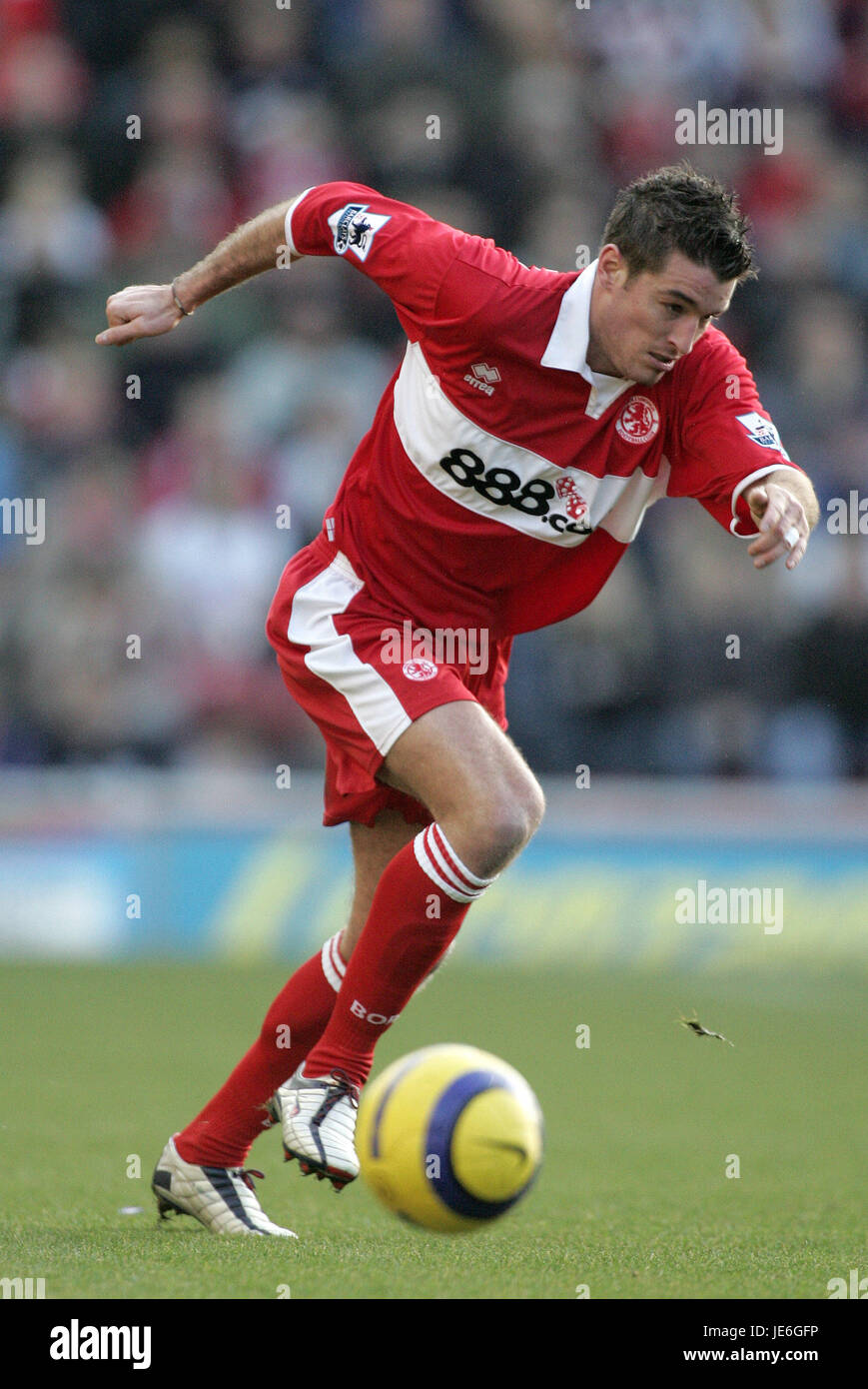FRANCK QUEUDRUE MIDDLESBROUGH FC RIVERSIDE STADIUM MIDDLESBROUGH ...