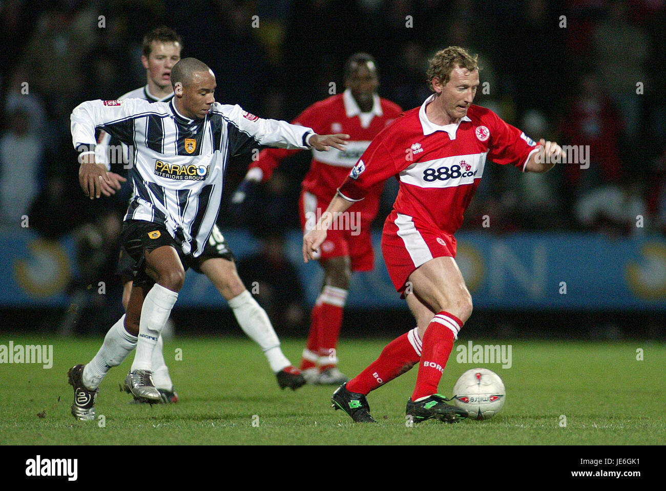 CHRIS PALMER & RAY PARLOUR NOTTS COUNTY V MIDDLESBROUGH MEADOW LANE ...