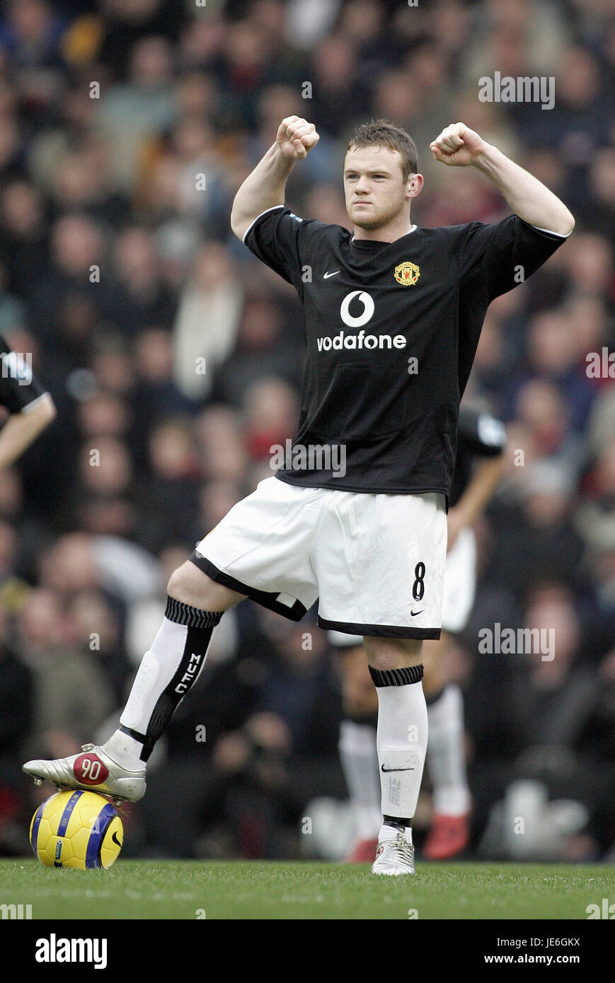 WAYNE ROONEY, MANCHESTER UNITED FC, LIVERPOOL V MAN UTD, 2005 Stock ...
