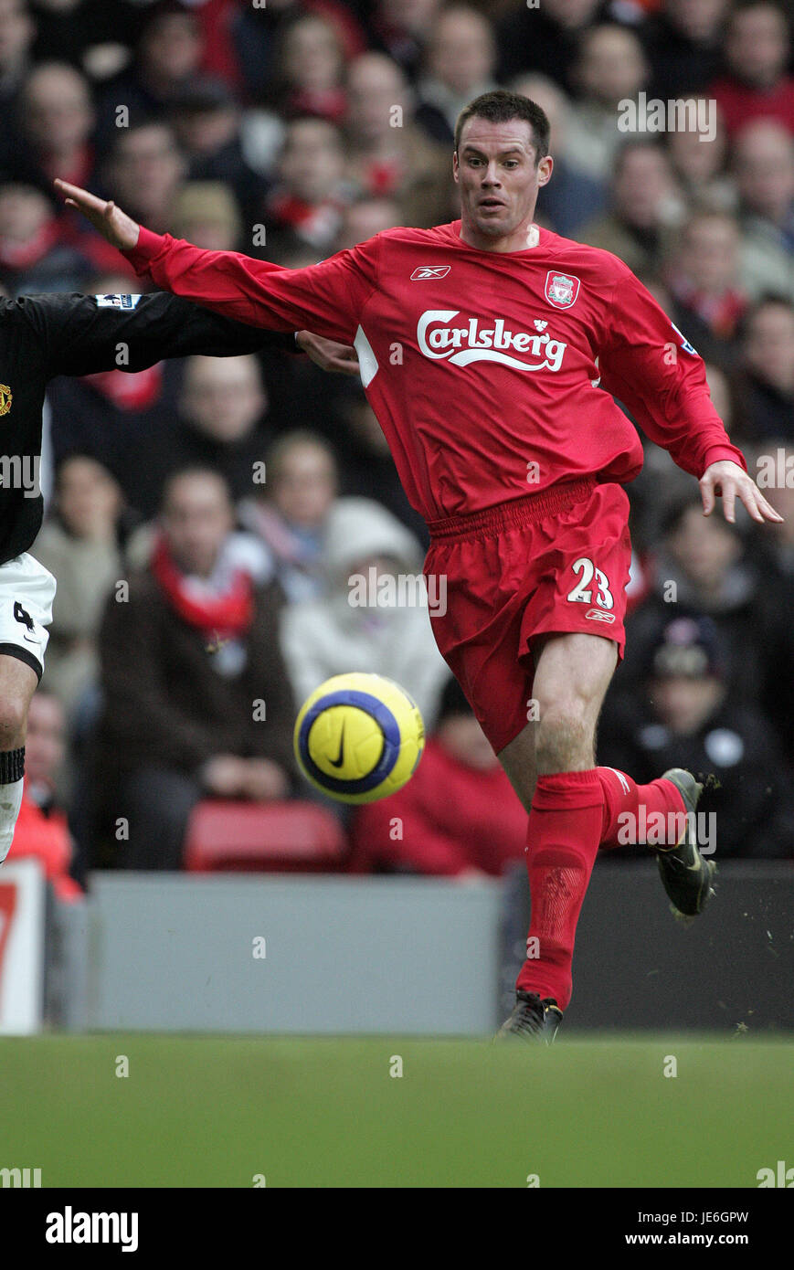 JAMIE CARRAGHER LIVERPOOL FC ANFIELD LIVERPOOL ENGLAND 15 January 2005 ...