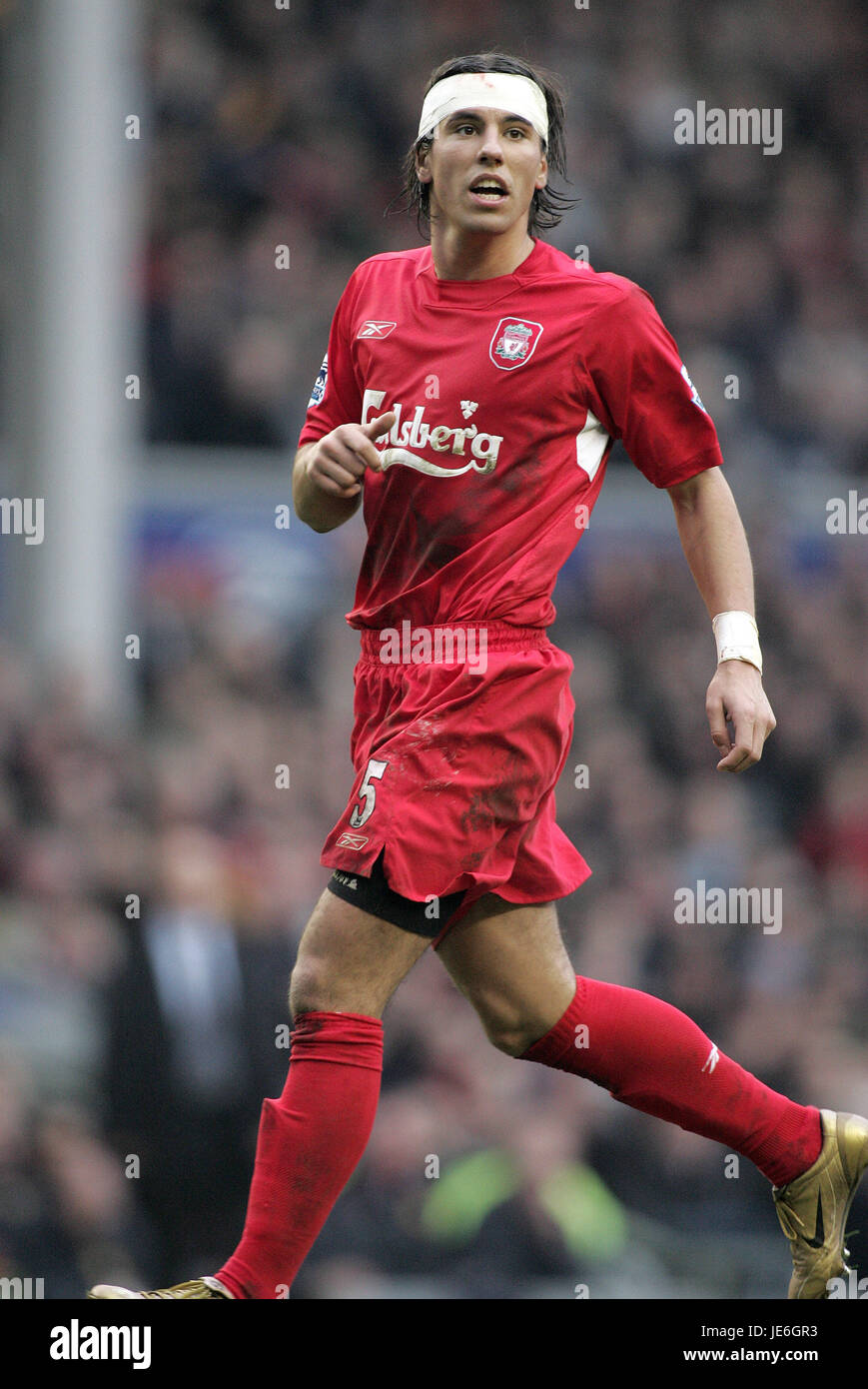 MILAN BAROS LIVERPOOL FC ANFIELD LIVERPOOL ENGLAND 15 January 2005 ...
