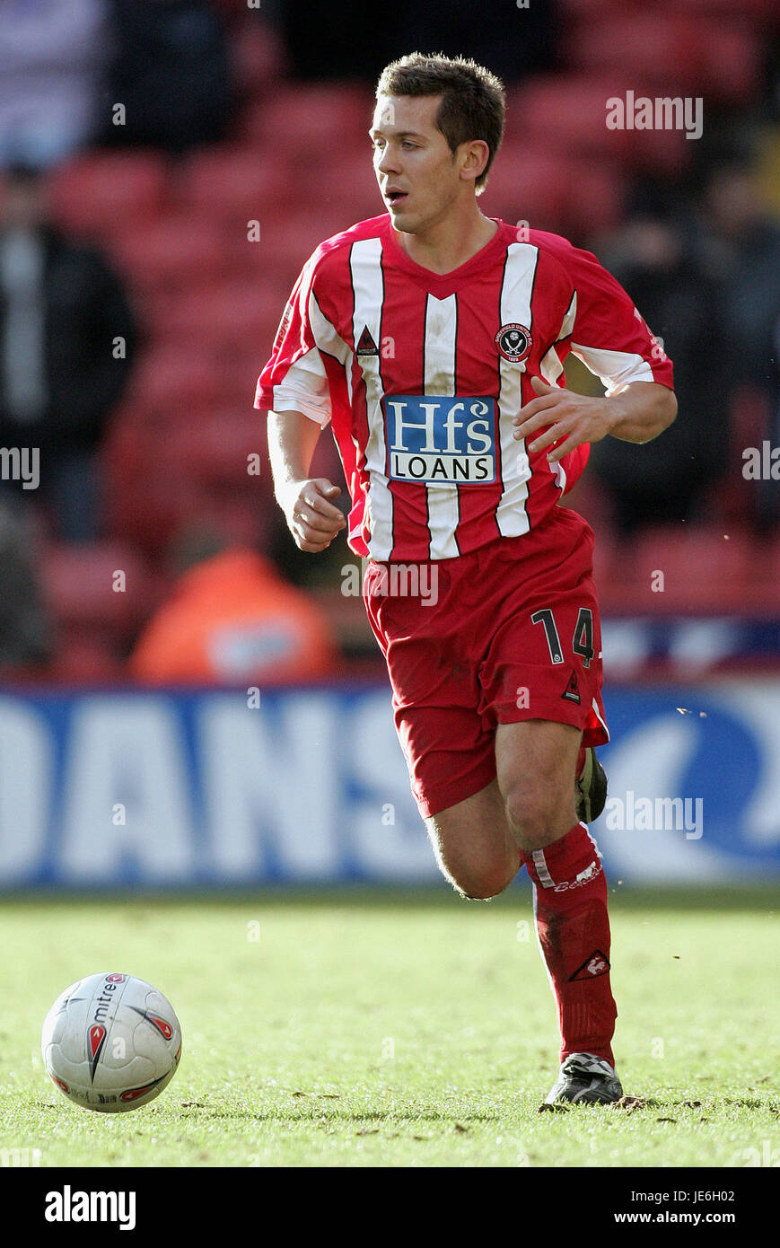 JON HARLEY SHEFFIELD UNITED FC BRAMALL LANE SHEFFIELD 08 January 2005 ...