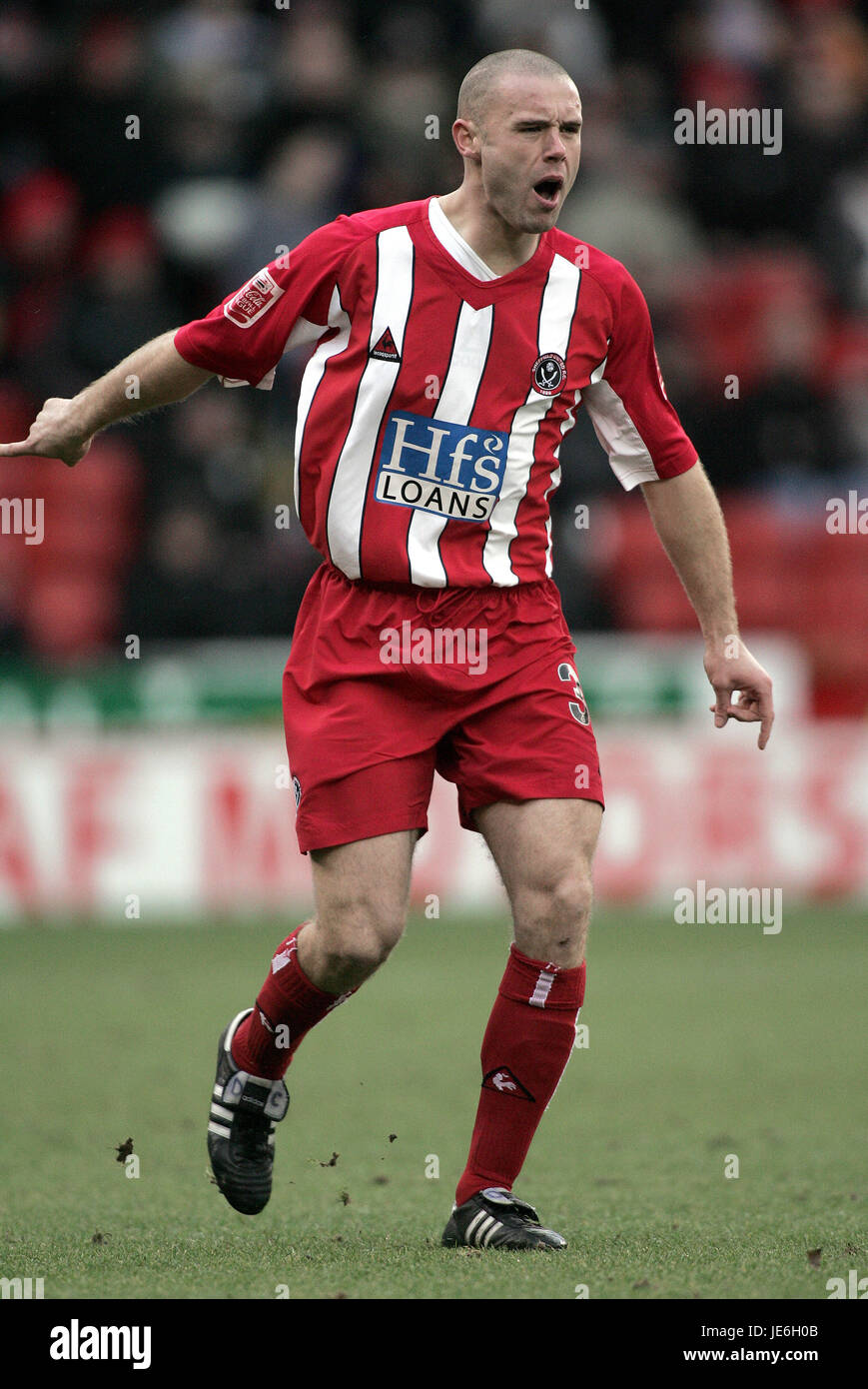 DANNY CULLIP SHEFFIELD UNITED FC BRAMALL LANE SHEFFIELD 08 January 2005 ...