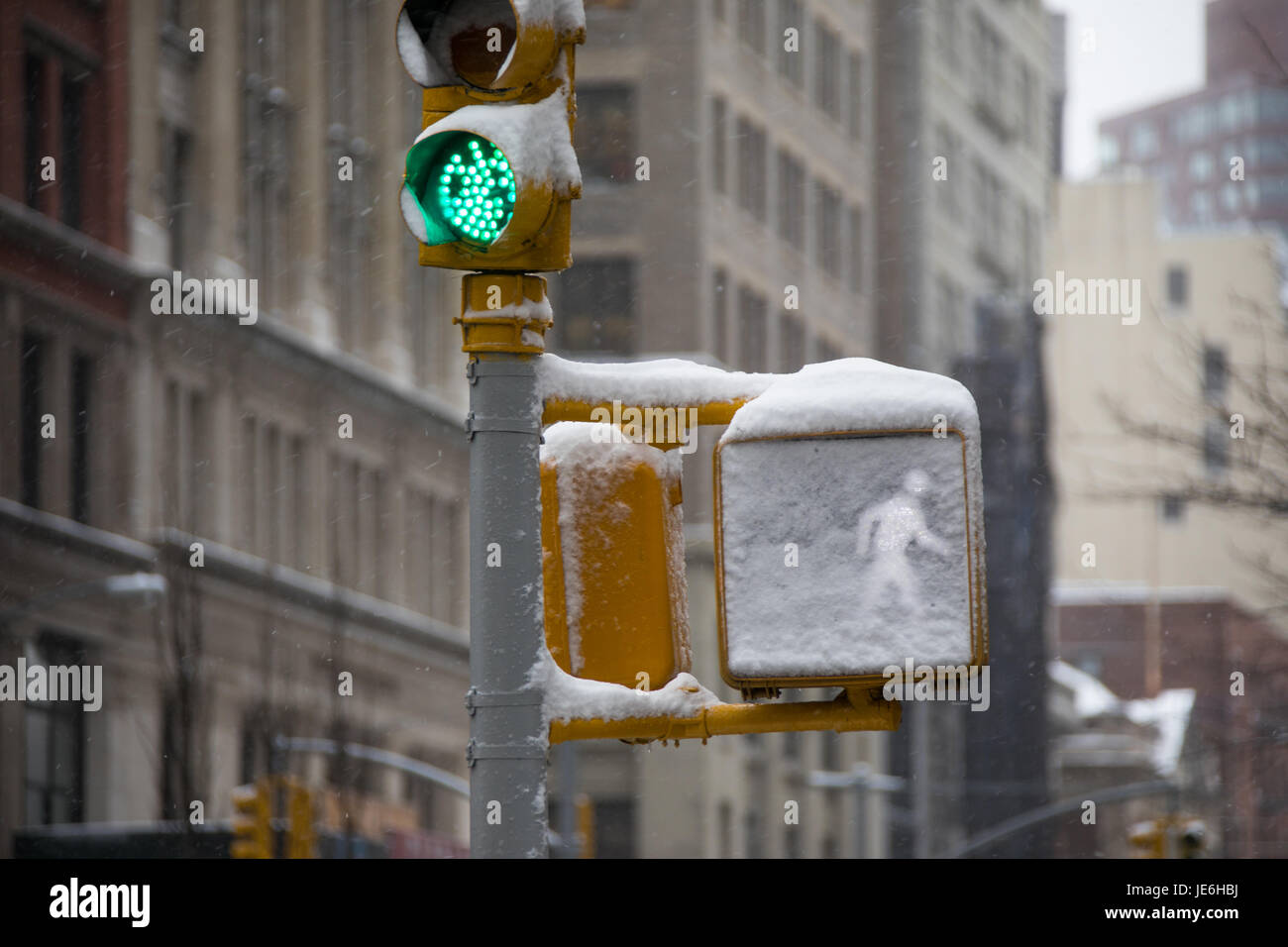 Walk sign in Manhattan, New York City Stock Photo - Alamy