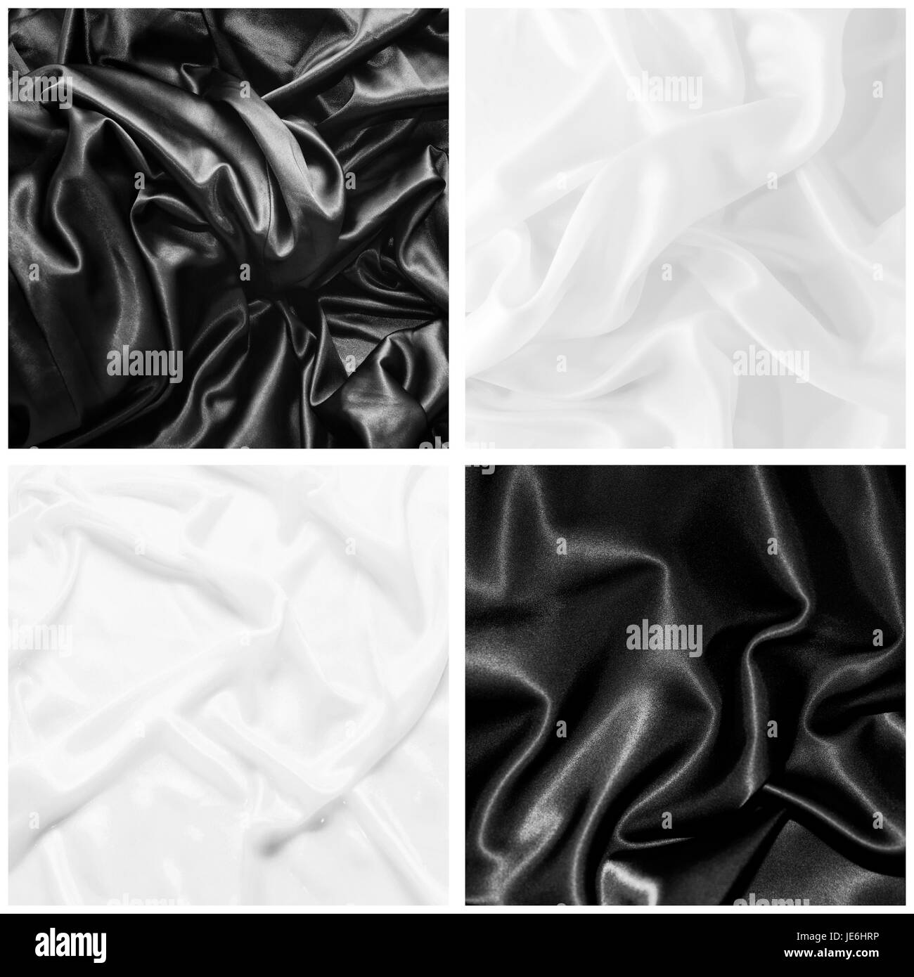 Silk white background abstract Black and White Stock Photos & Images ...