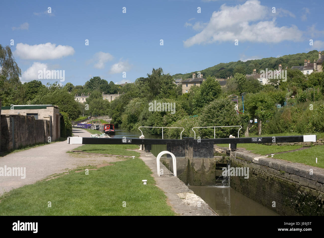 Kennet And Avon Canal Bath Locks Stock Photos & Kennet And Avon Canal ...