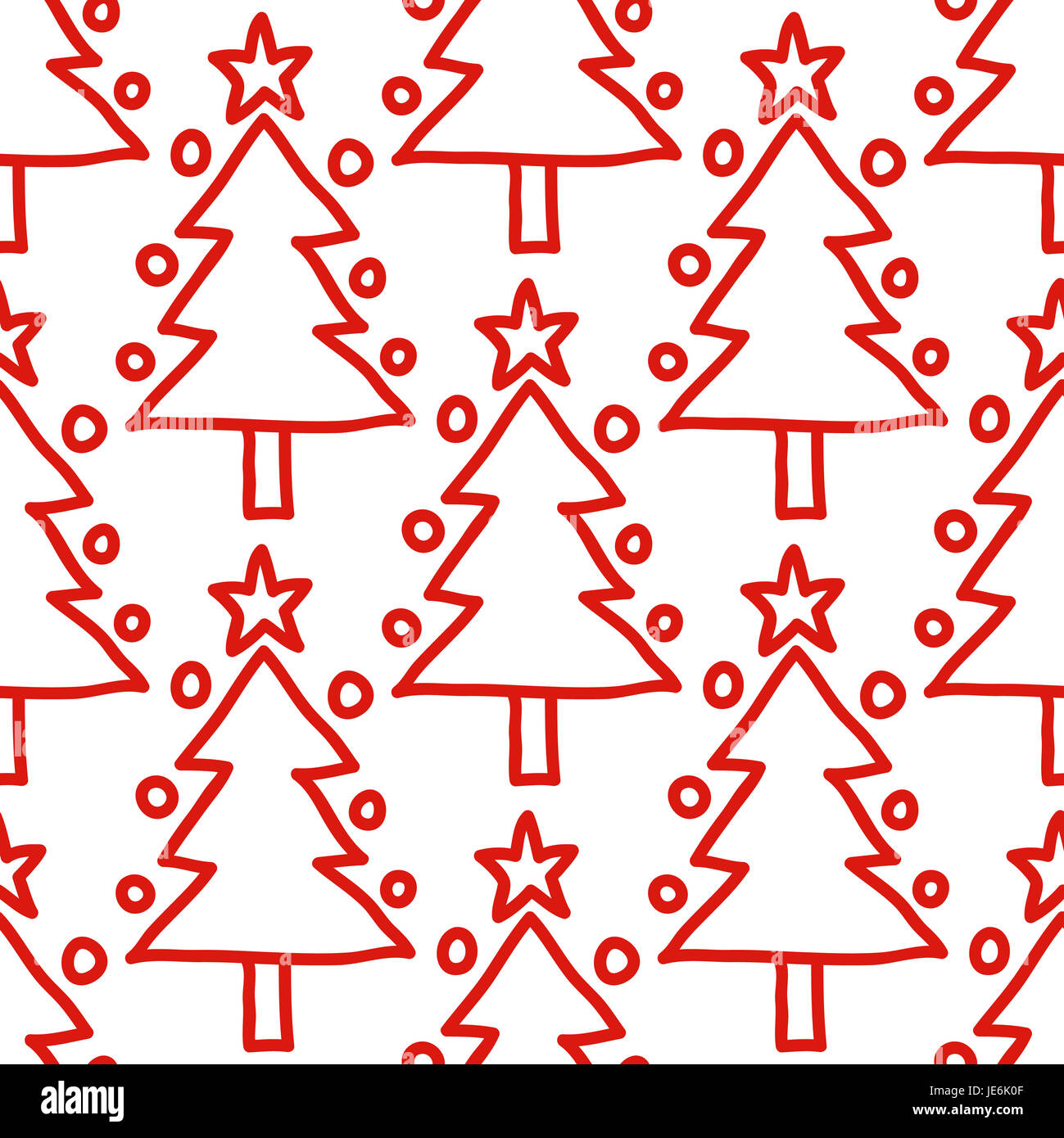 Christmas tree line drawing hi-res stock photography and images - Alamy