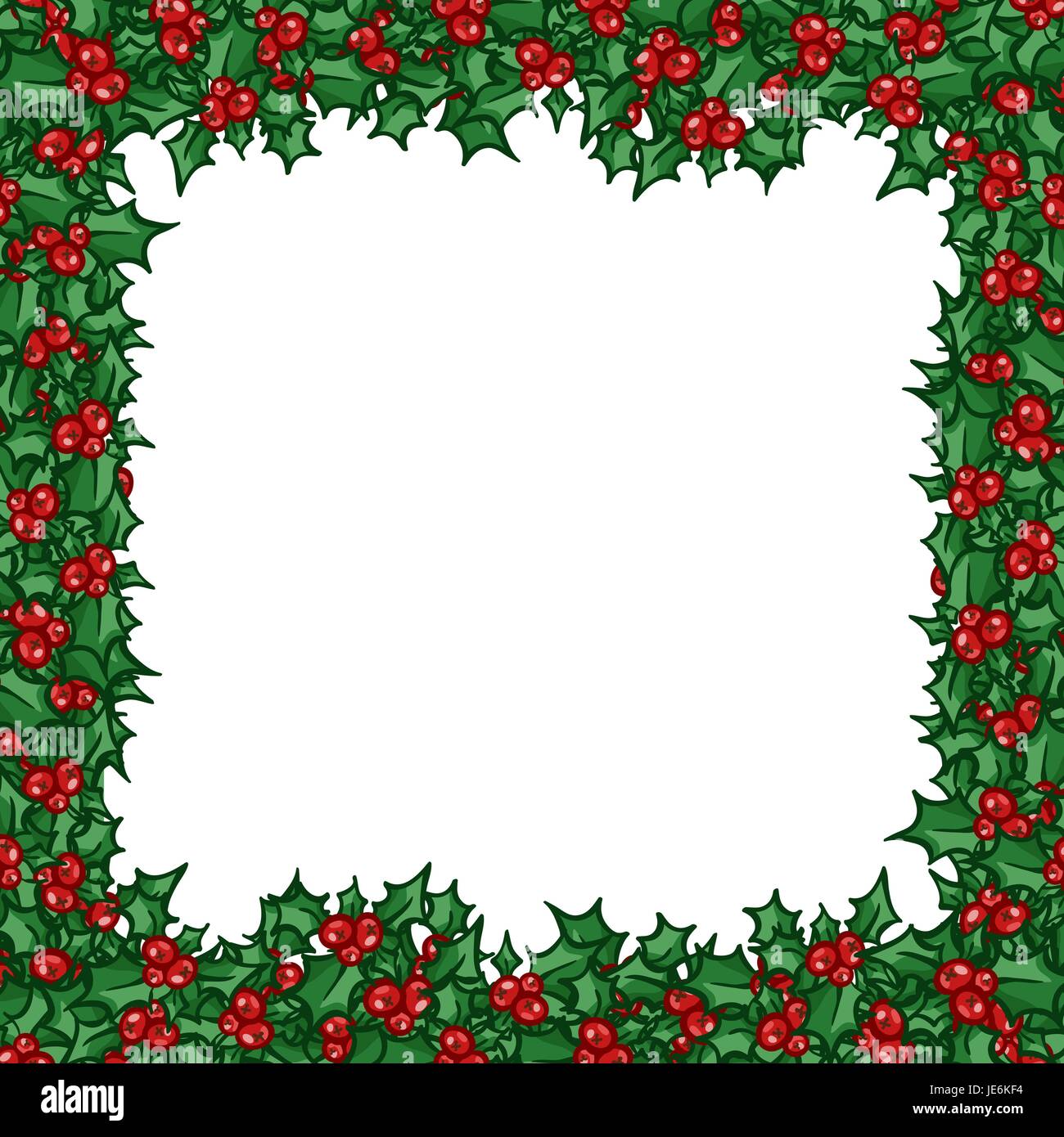 Christmas Holly Border Clip Art