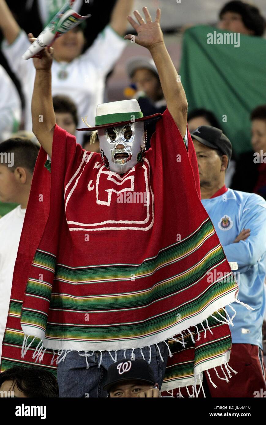MEXICO FAN MEXICO FOOTBALL FAN ROSE BOWL PASADENA LOS ANGELES USA 05 ...