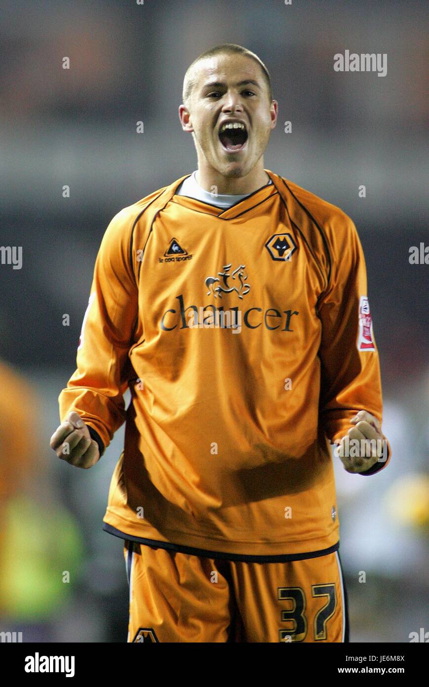 MICHAEL KIGHTLY CELEBRATES DERBY V WOLVES PRIDE PARK DERBY ENGLAND 26 ...